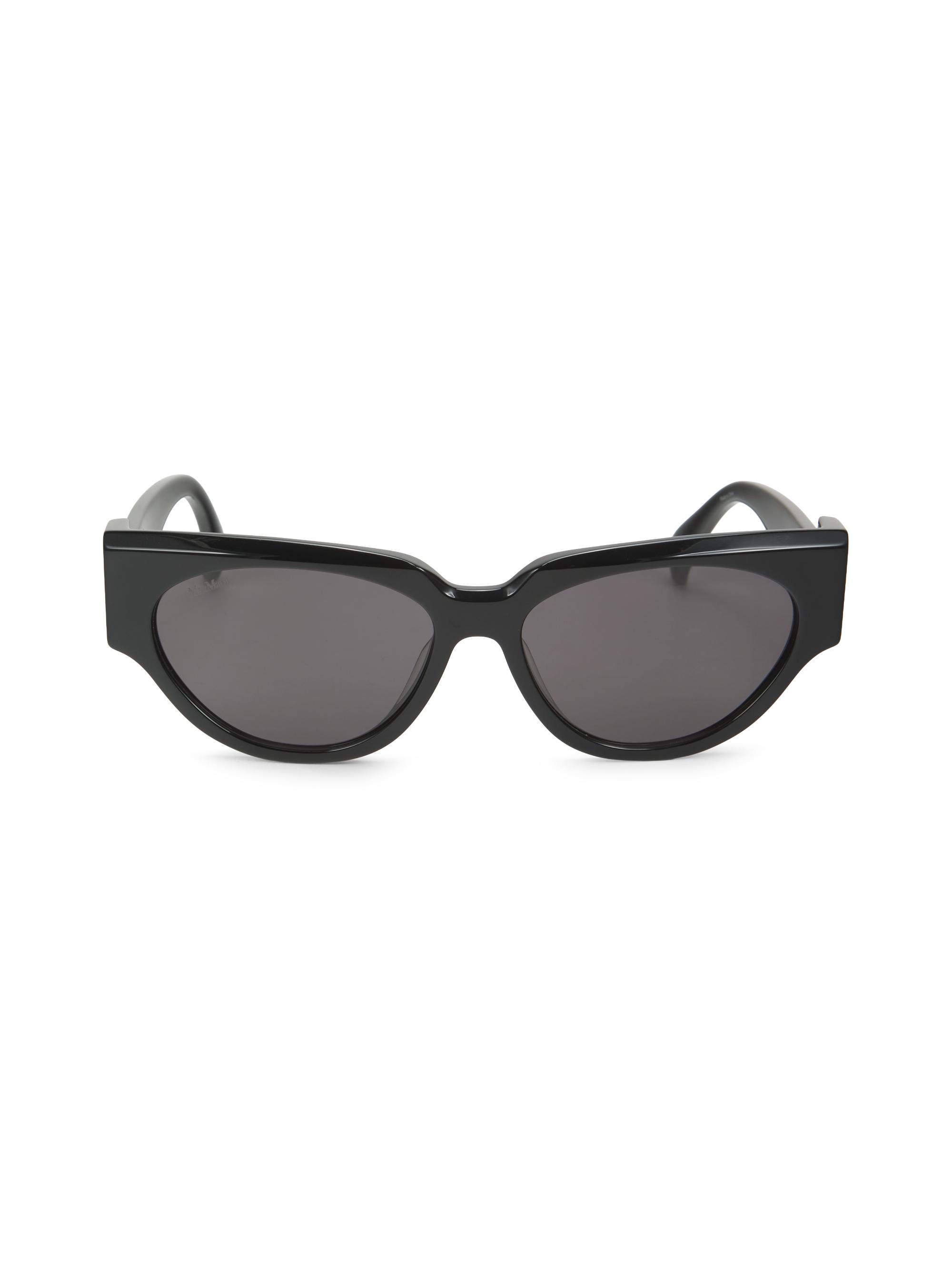 Click here for Max Mara Womens 55MM Oval Sunglasses - Black Smoke prices