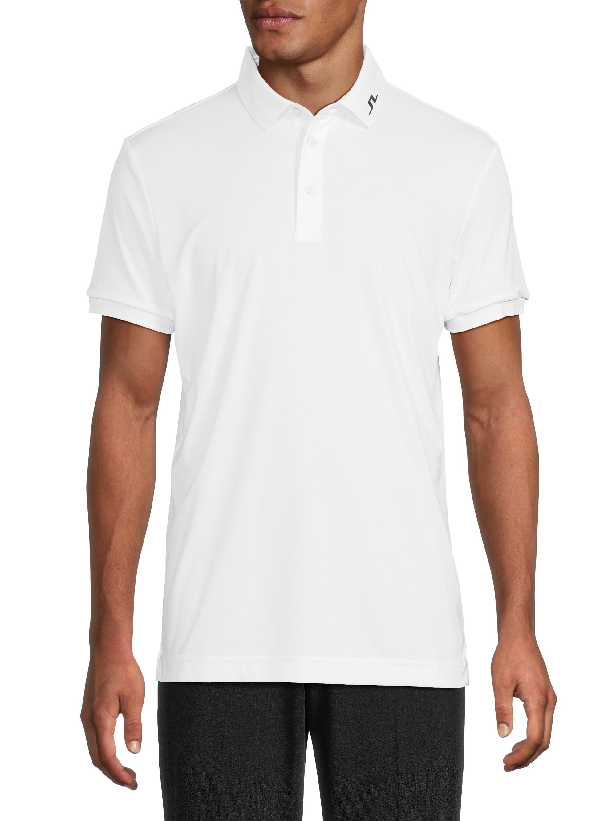 Click here for J. Lindeberg Mens Logo Polo Shirt - White - Size S prices