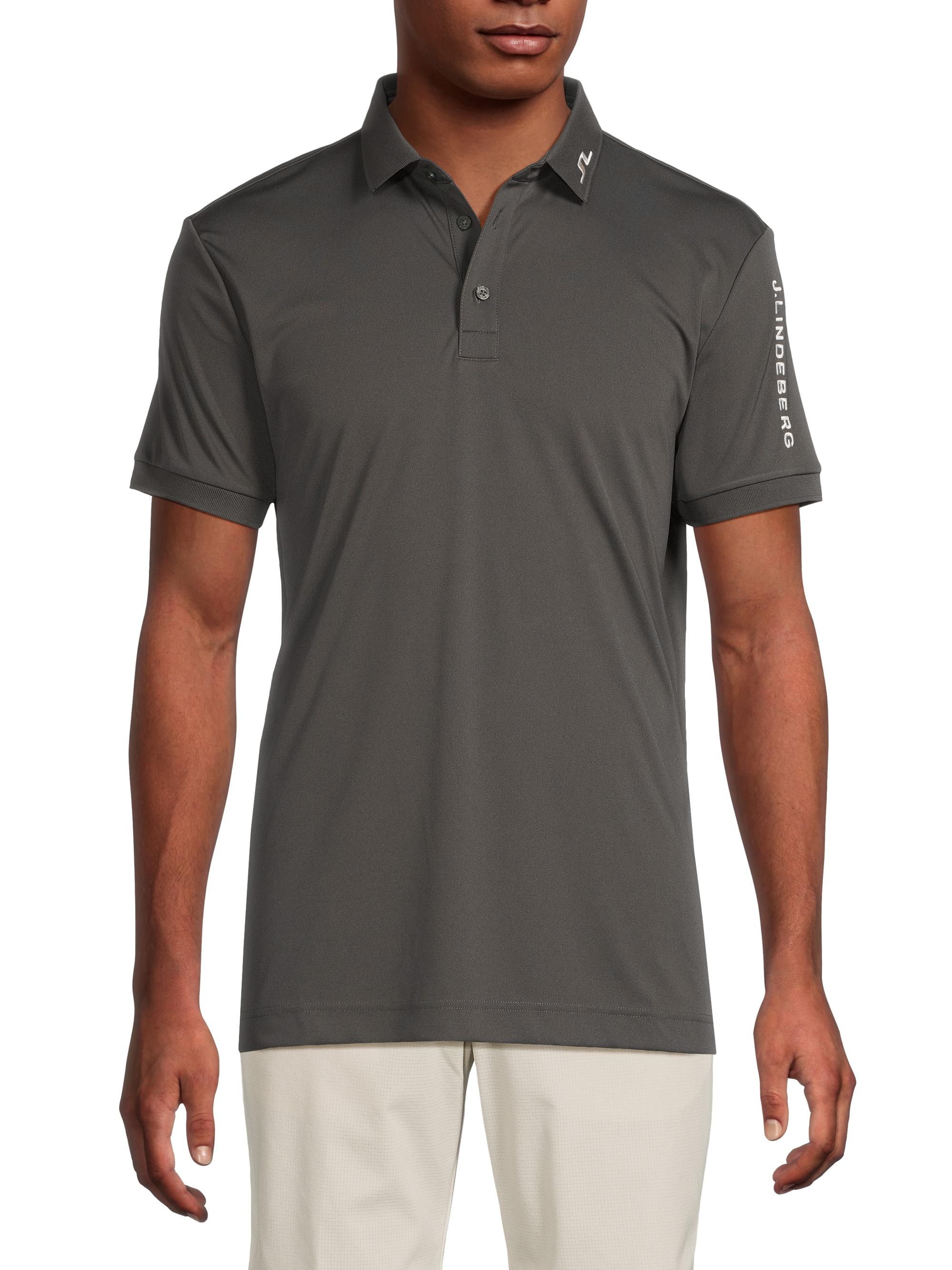 Click here for J. Lindeberg Mens Tour Tech Polo Shirt - Asphalt -... prices