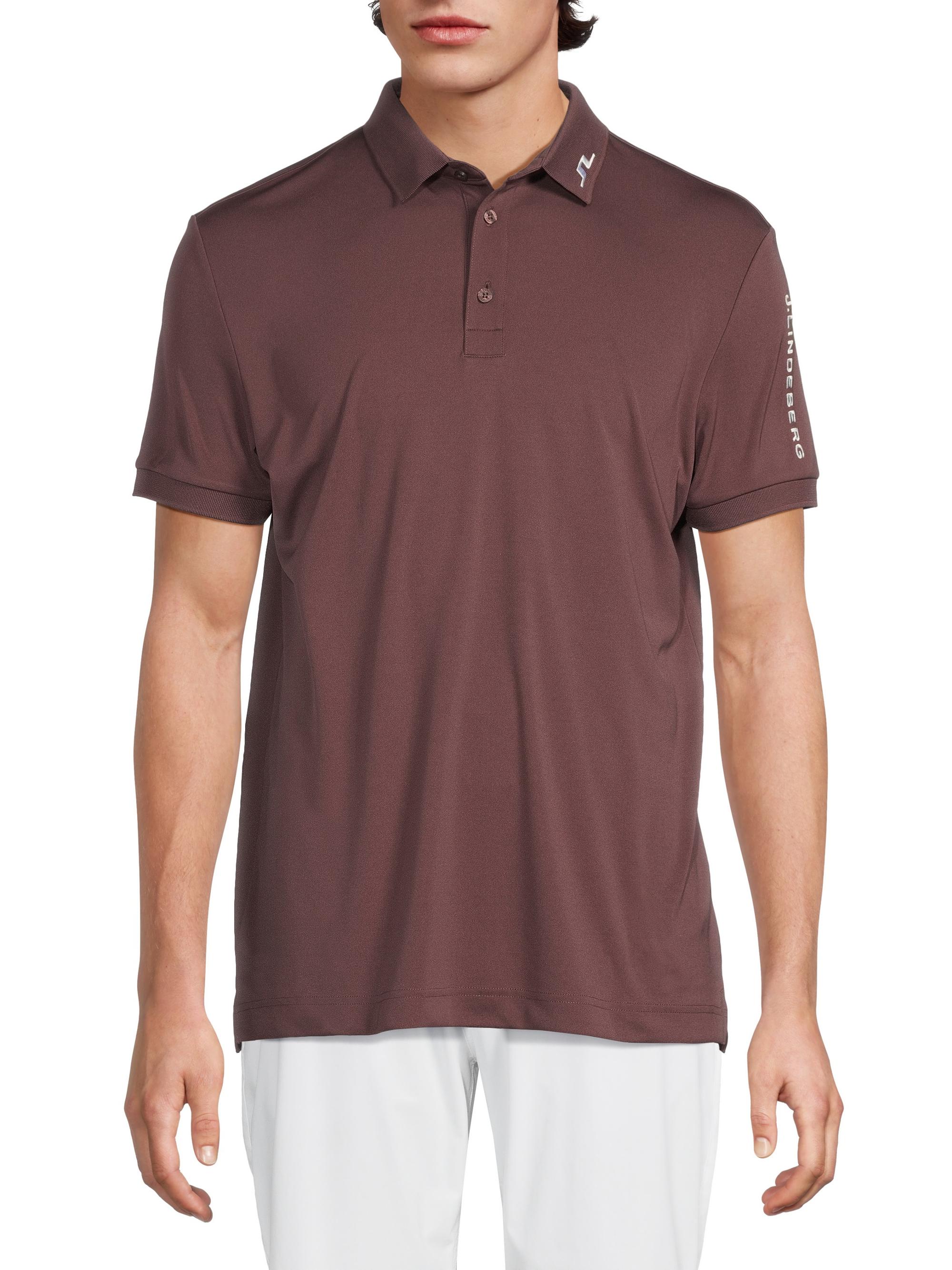 Click here for J. Lindeberg Mens Tour Tech Polo Shirt - Huckleber... prices