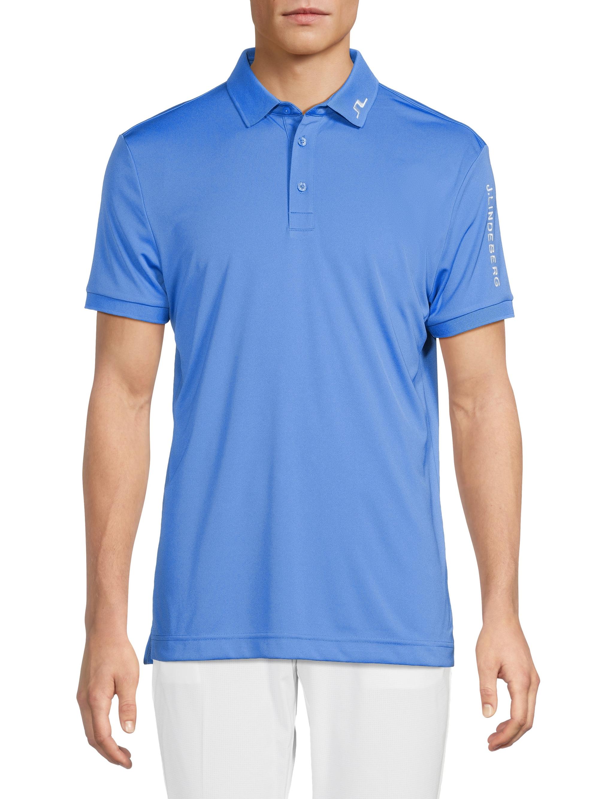 Click here for J. Lindeberg Mens Tour Tech Polo Shirt - Sonic Blu... prices