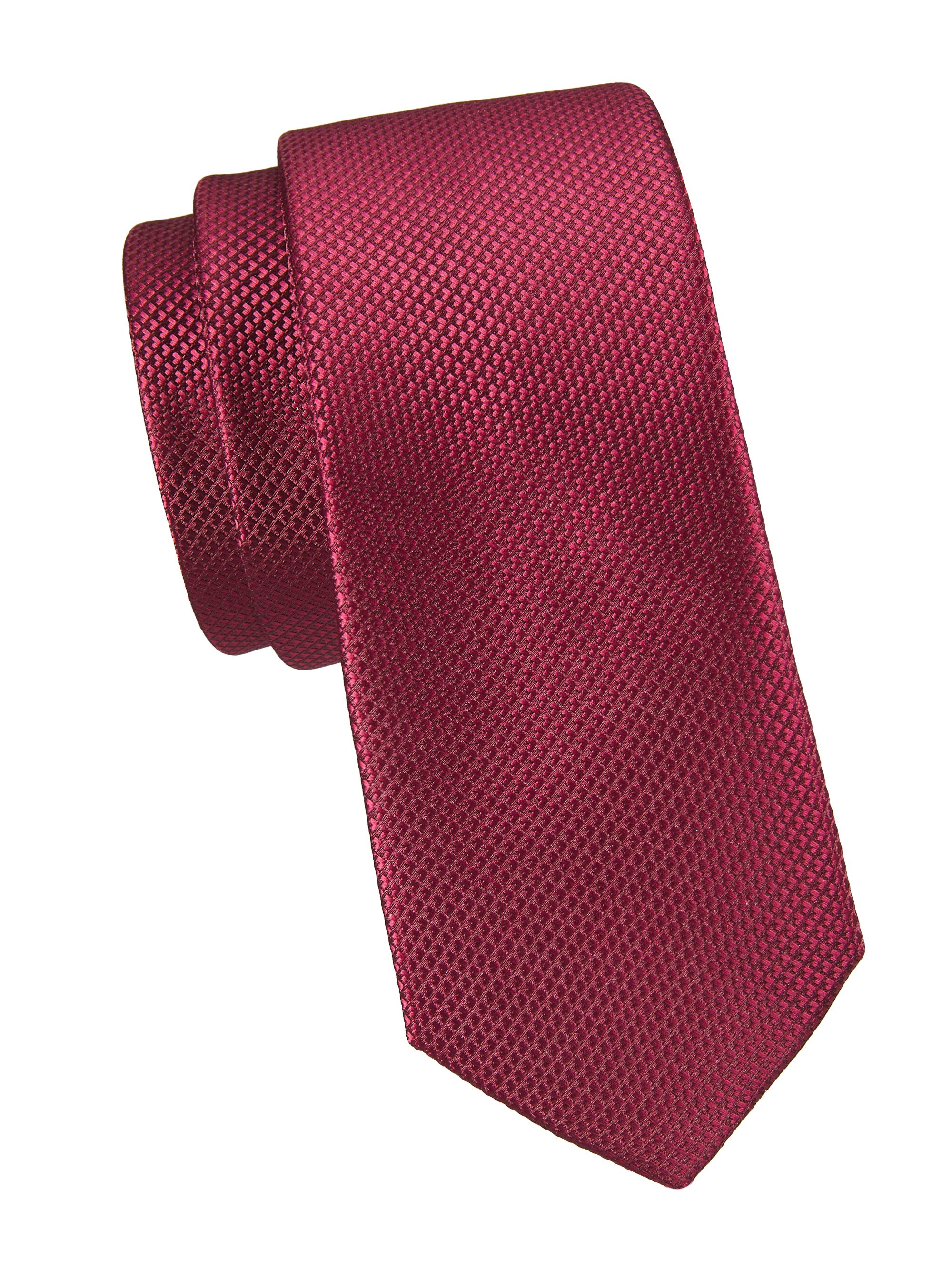 Click here for Ben Sherman Mens Textured Tie - Burgundy prices