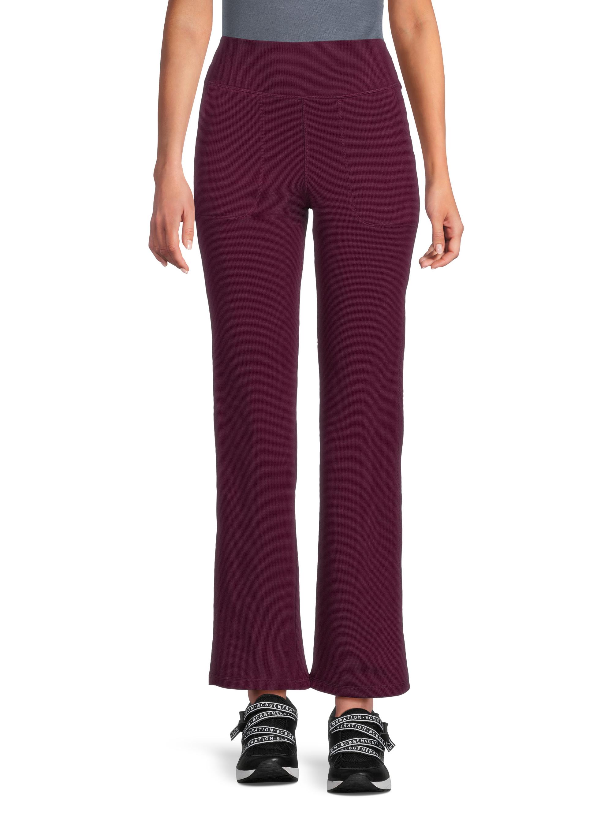 Click here for Calvin Klein Womens High-Rise Flared Pants - Berry... prices