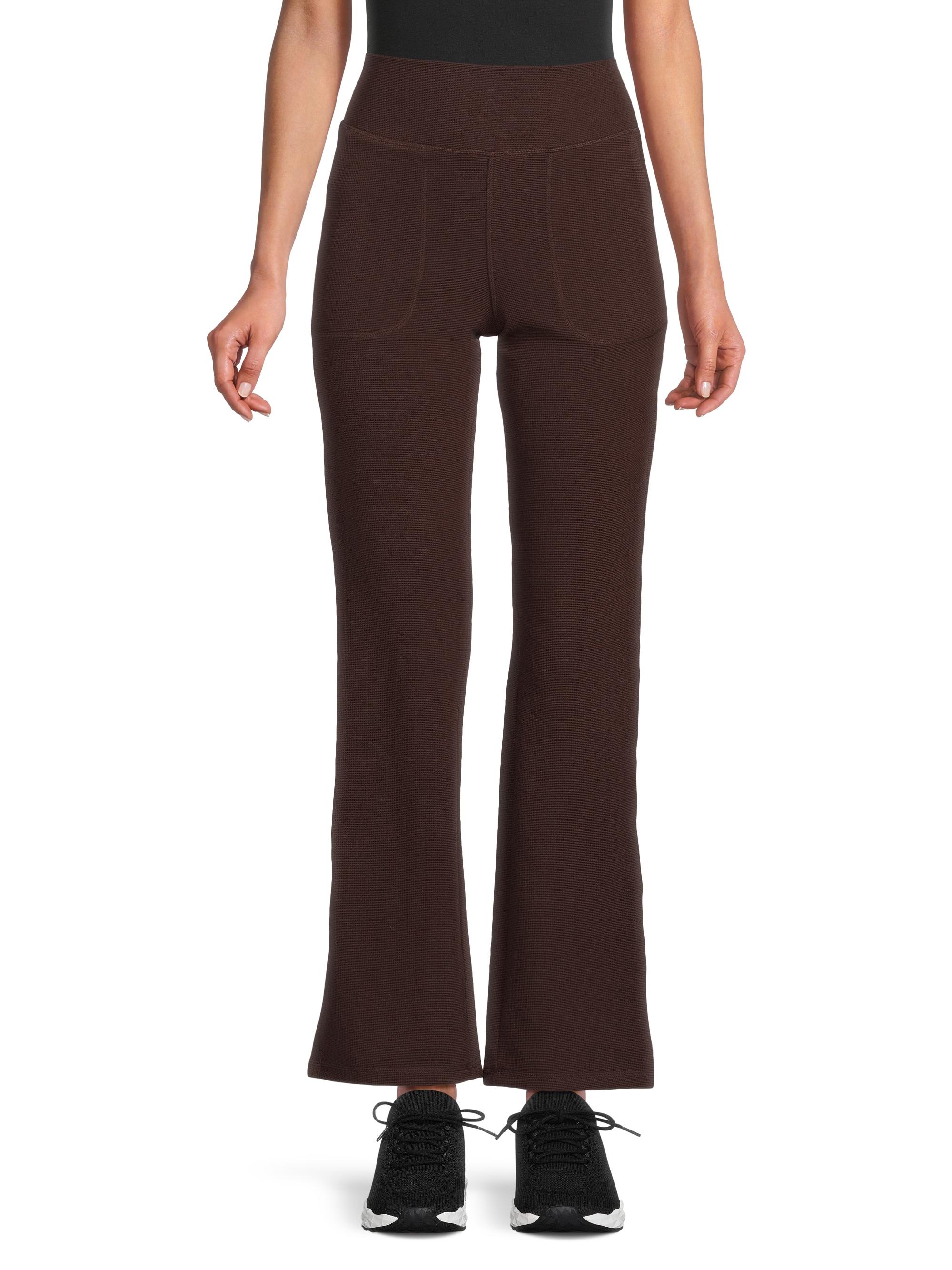Click here for Calvin Klein Womens High-Rise Flared Pants - Mocha... prices