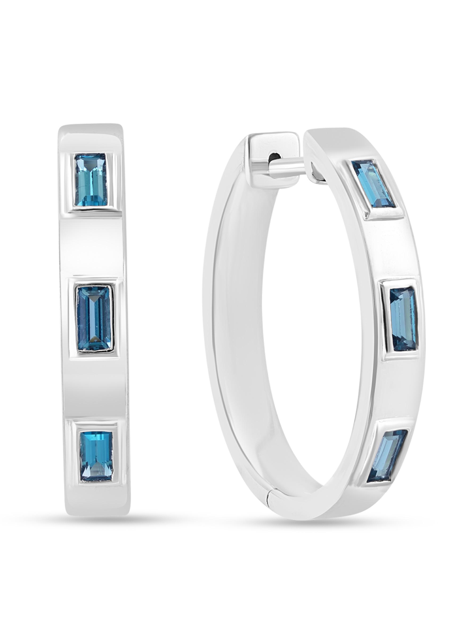 Click here for Effy Eny Womens Sterling Silver & London Blue Topa... prices