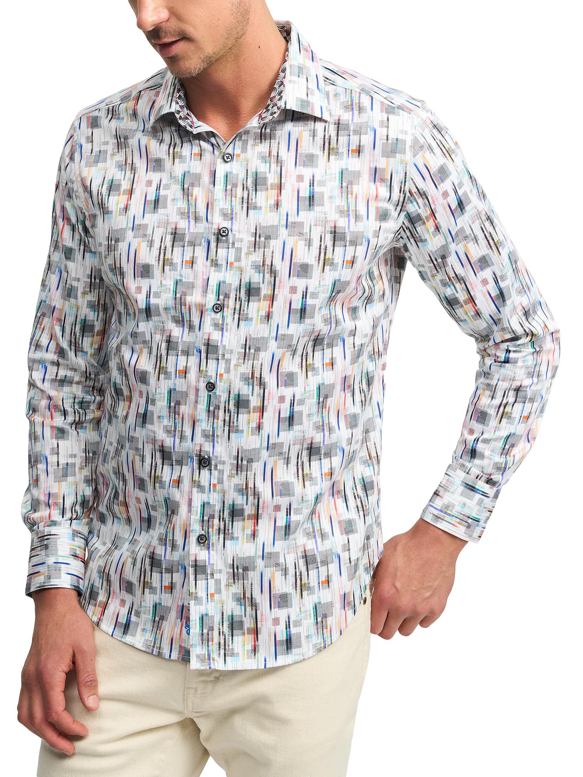Click here for Robert Graham Mens Newsom Knit Shirt - Size M prices