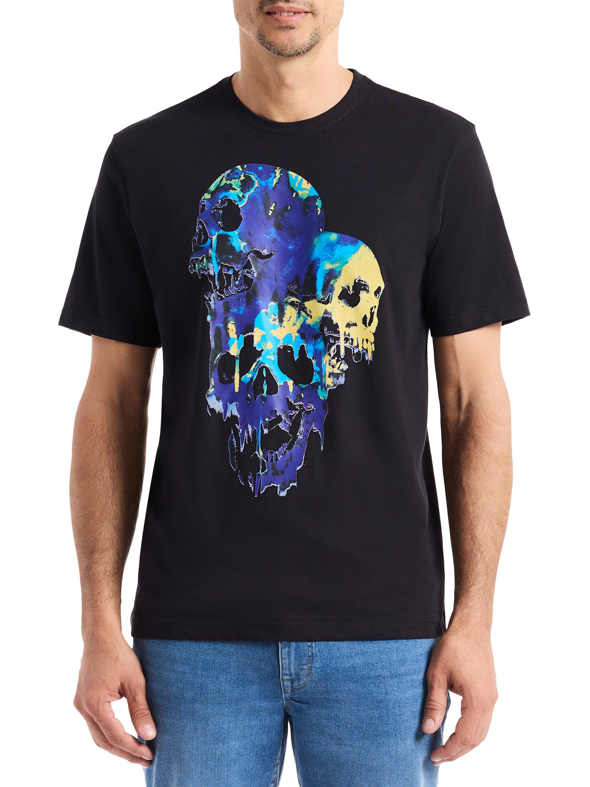 Click here for Robert Graham Mens Scream Skull Cotton T-Shirt - B... prices