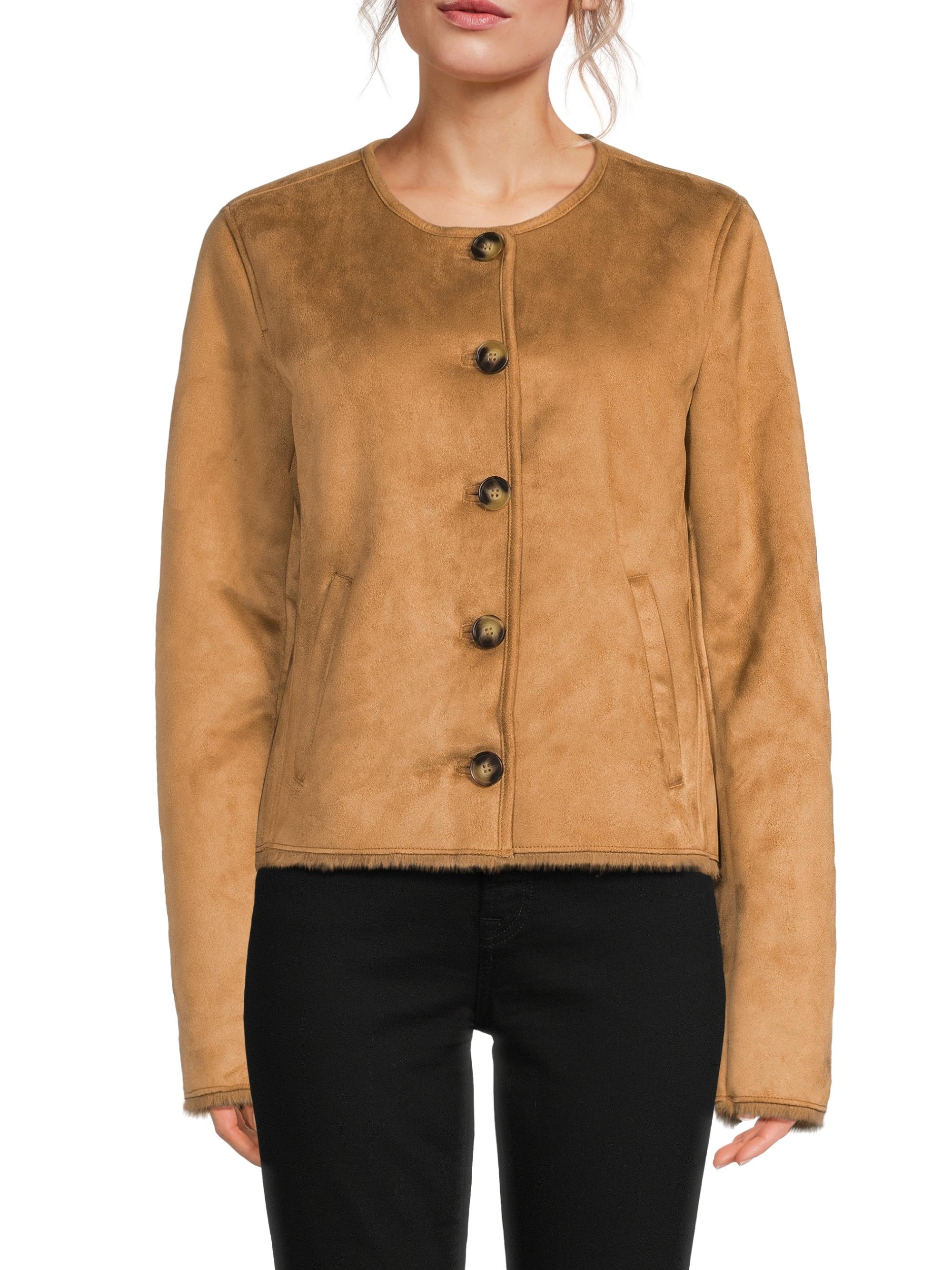 Click here for J. Mclaughlin Womens Telluride Faux-Fur Lined Jack... prices