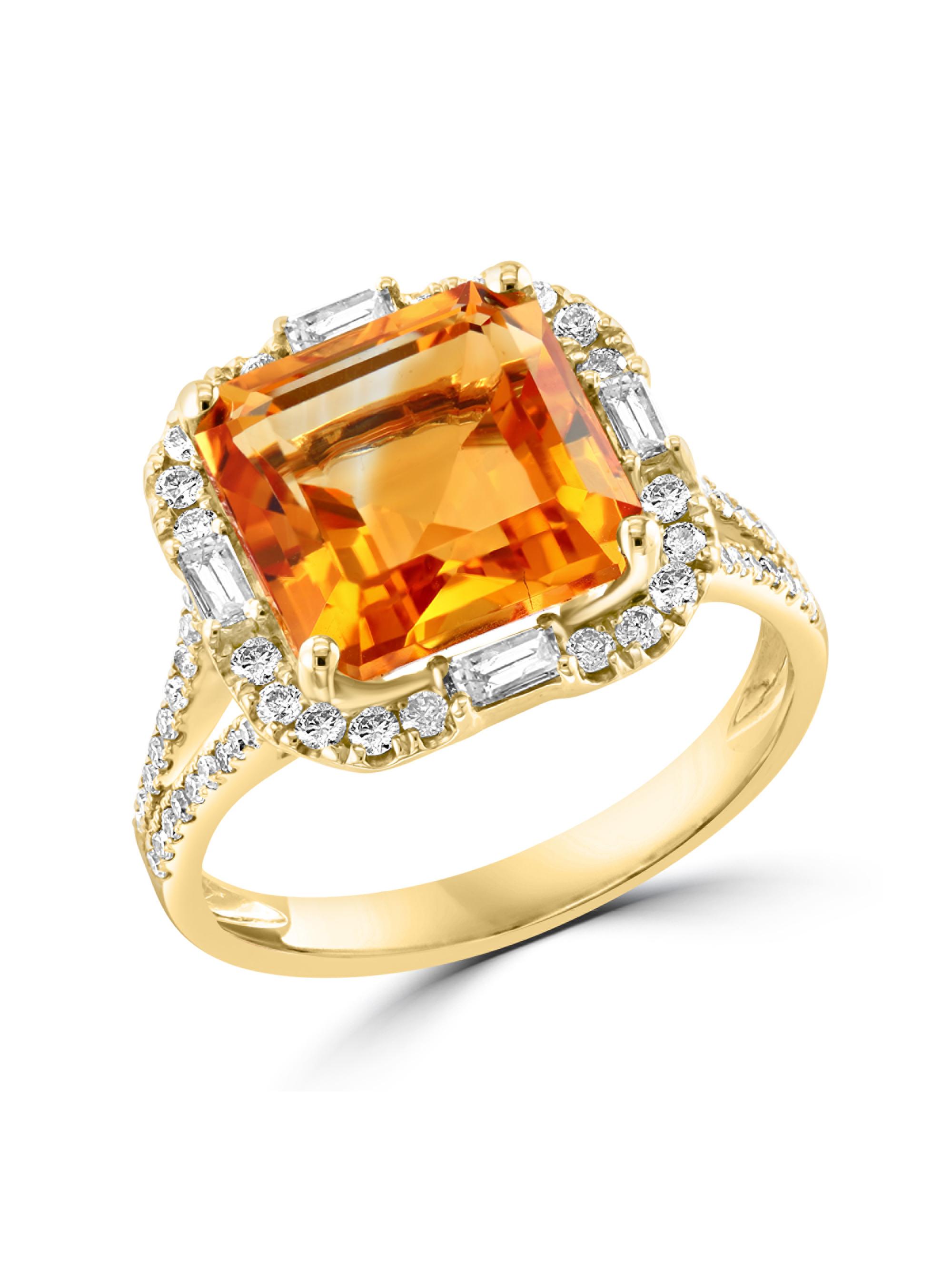 Click here for Effy Womens 14K Yellow Gold  Citrine & 0.5 TCW Dia... prices