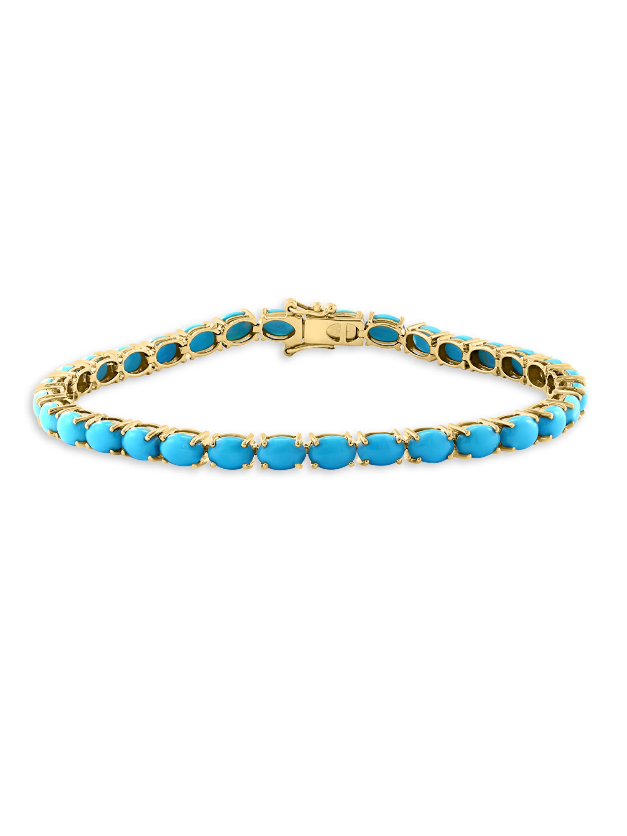 Click here for Effy Womens 14K Yellow Gold & 11.50 TCW Turquoise... prices