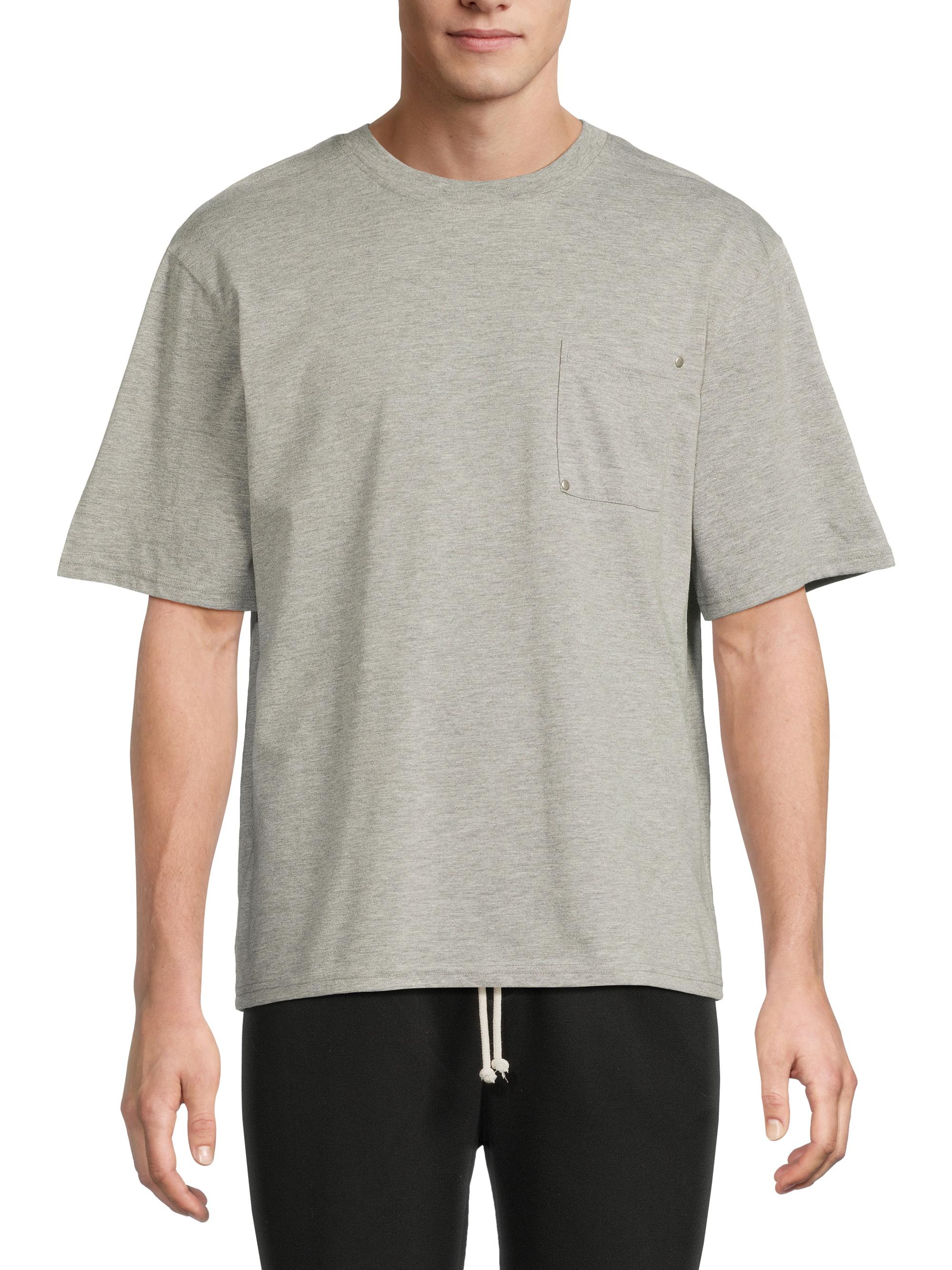 Click here for Krost Mens Crewneck Solid T-Shirt - Dark Heather G... prices