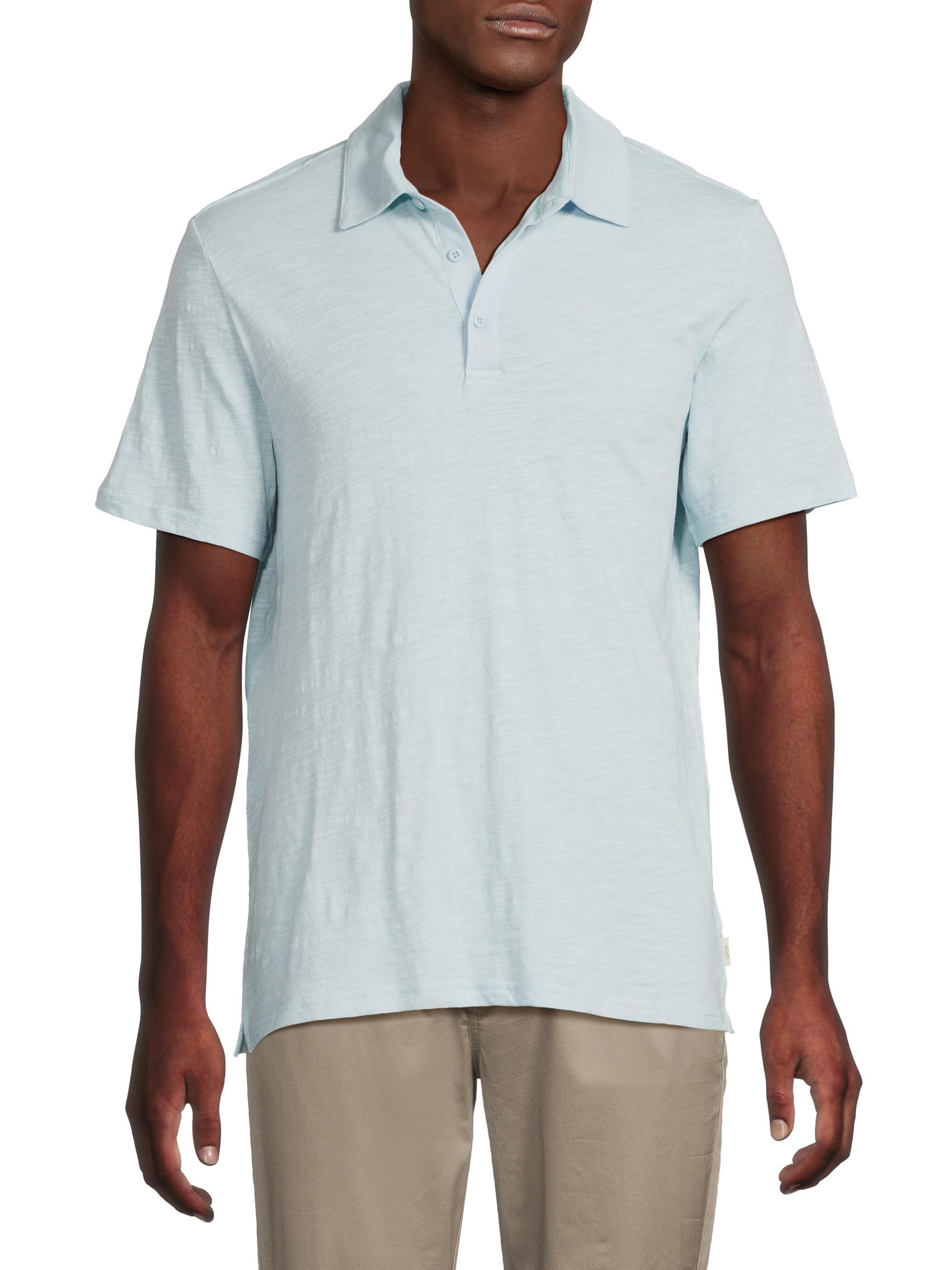 Click here for Onia Mens Slub Cotton Polo Shirt - Ballad Blue - S... prices