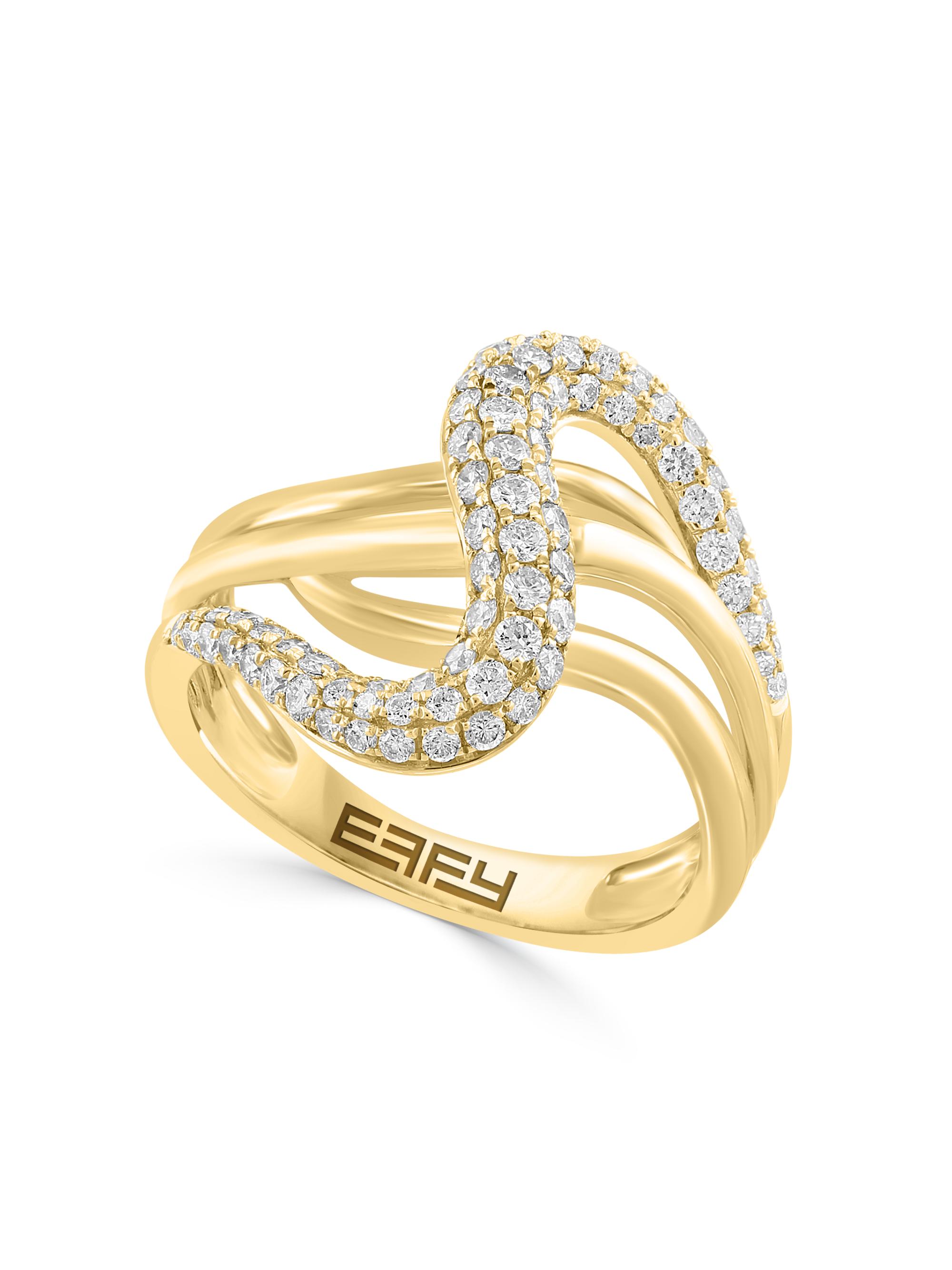 Click here for Effy Diamond Pave Multirow Swirl Ring (3/4 ct. t.w... prices