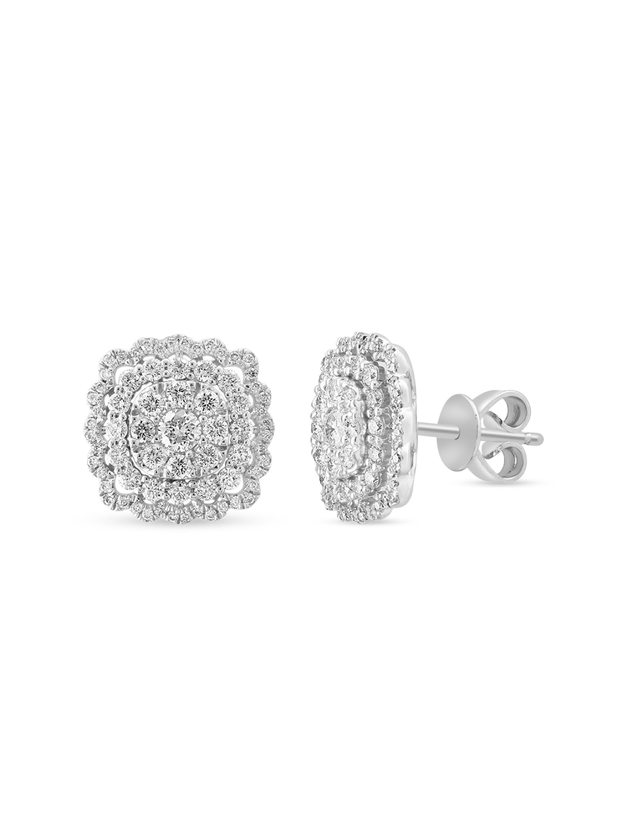Click here for Effy Womens 14K White Gold & 1.06 TCW Diamond Stud... prices