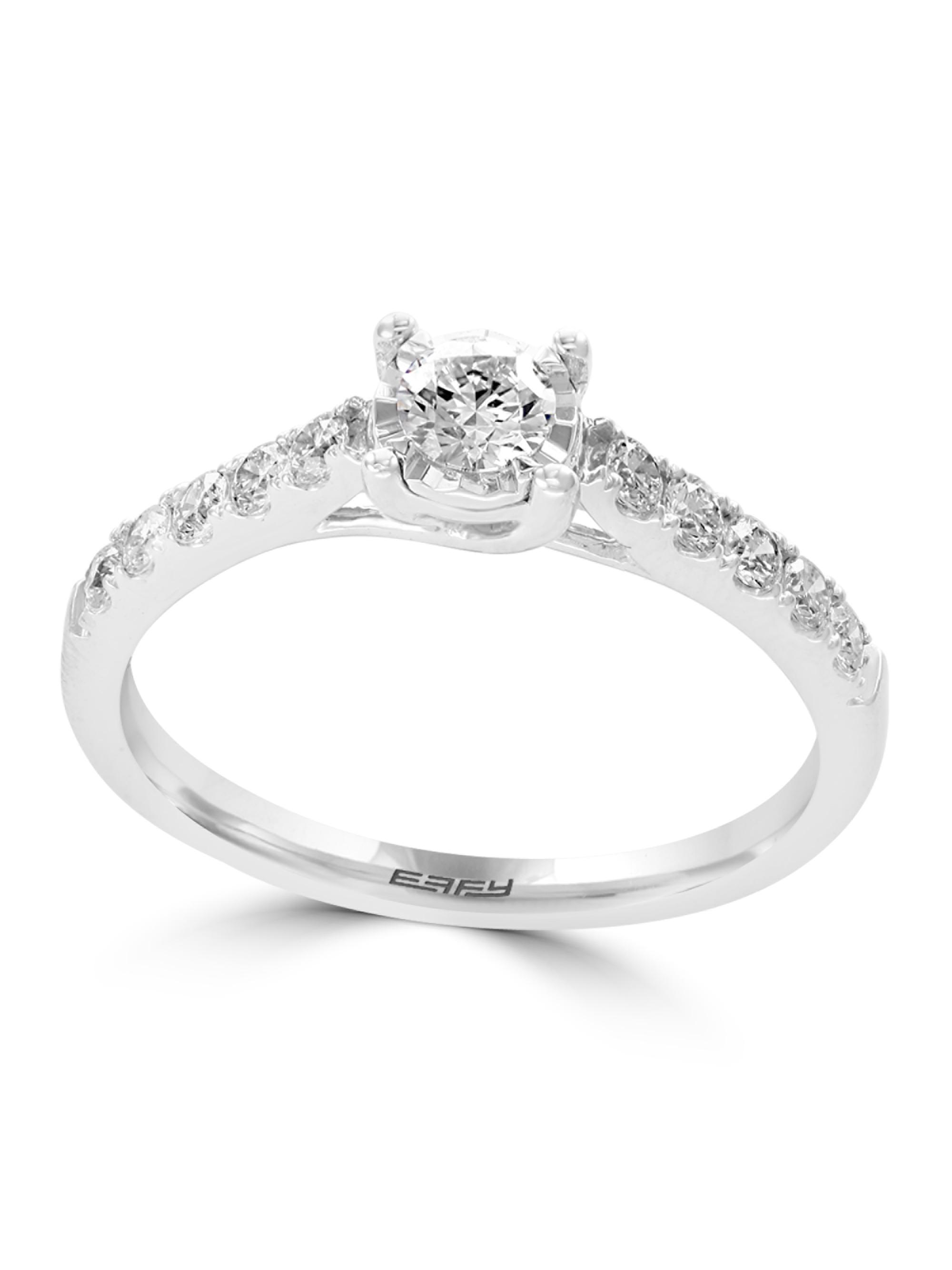Click here for Effy Womens 14K White Gold & 0.49 TCW Diamond Ring... prices