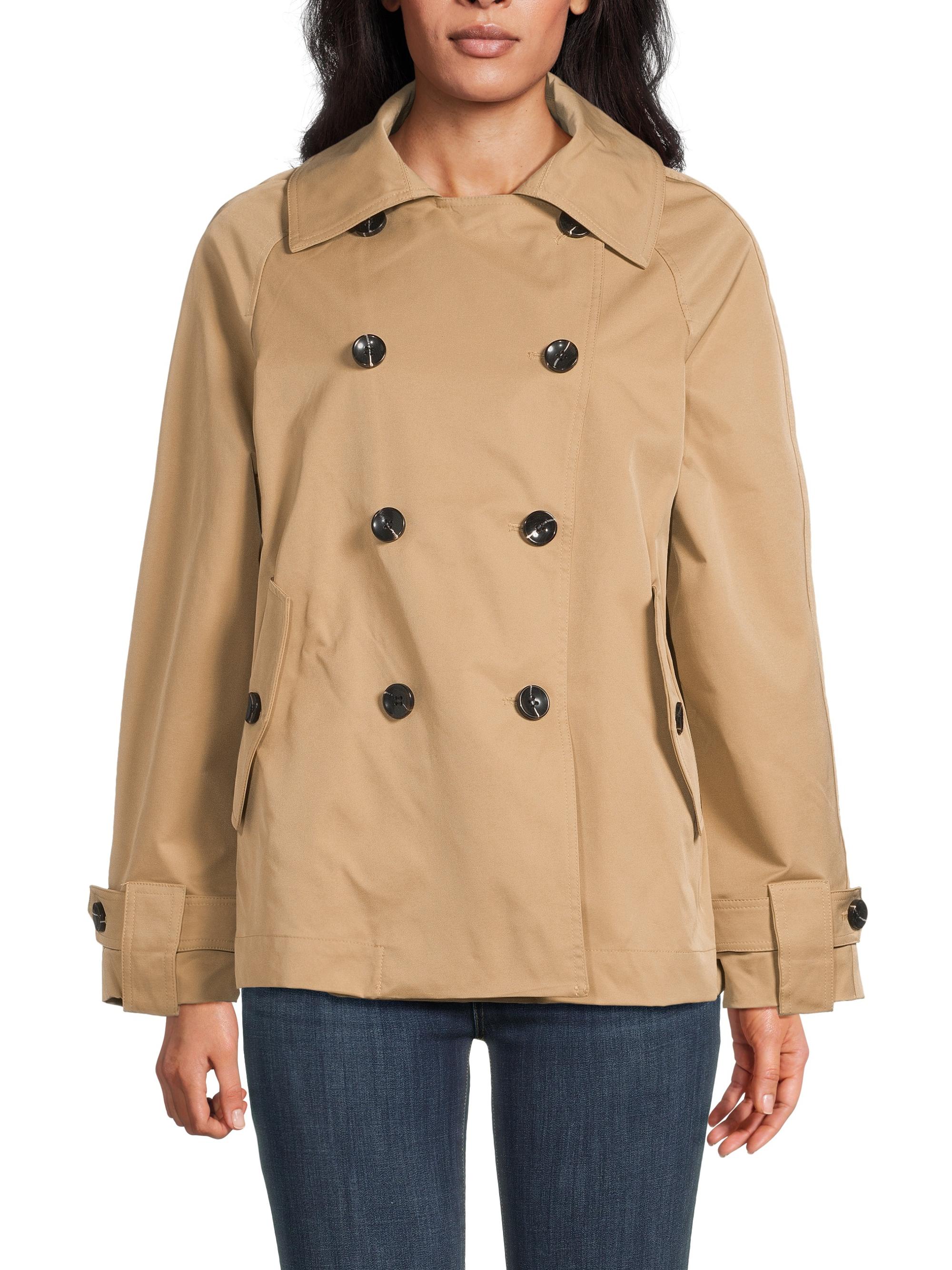 Click here for Bcbgeneration Womens Double-Breasted Short Trench... prices