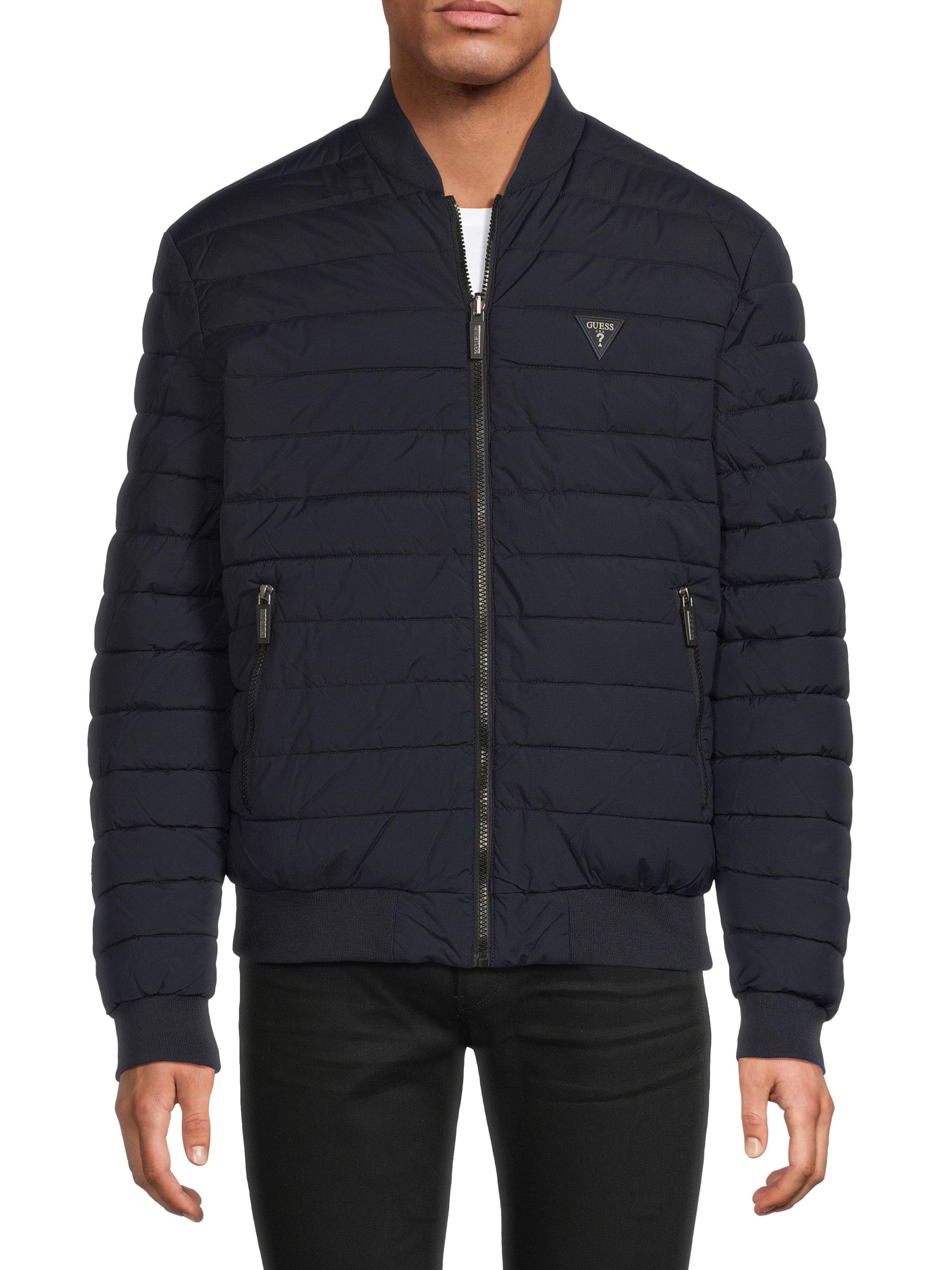 Click here for Guess Mens Jirky Reversible Quilted Stretch Bomber... prices
