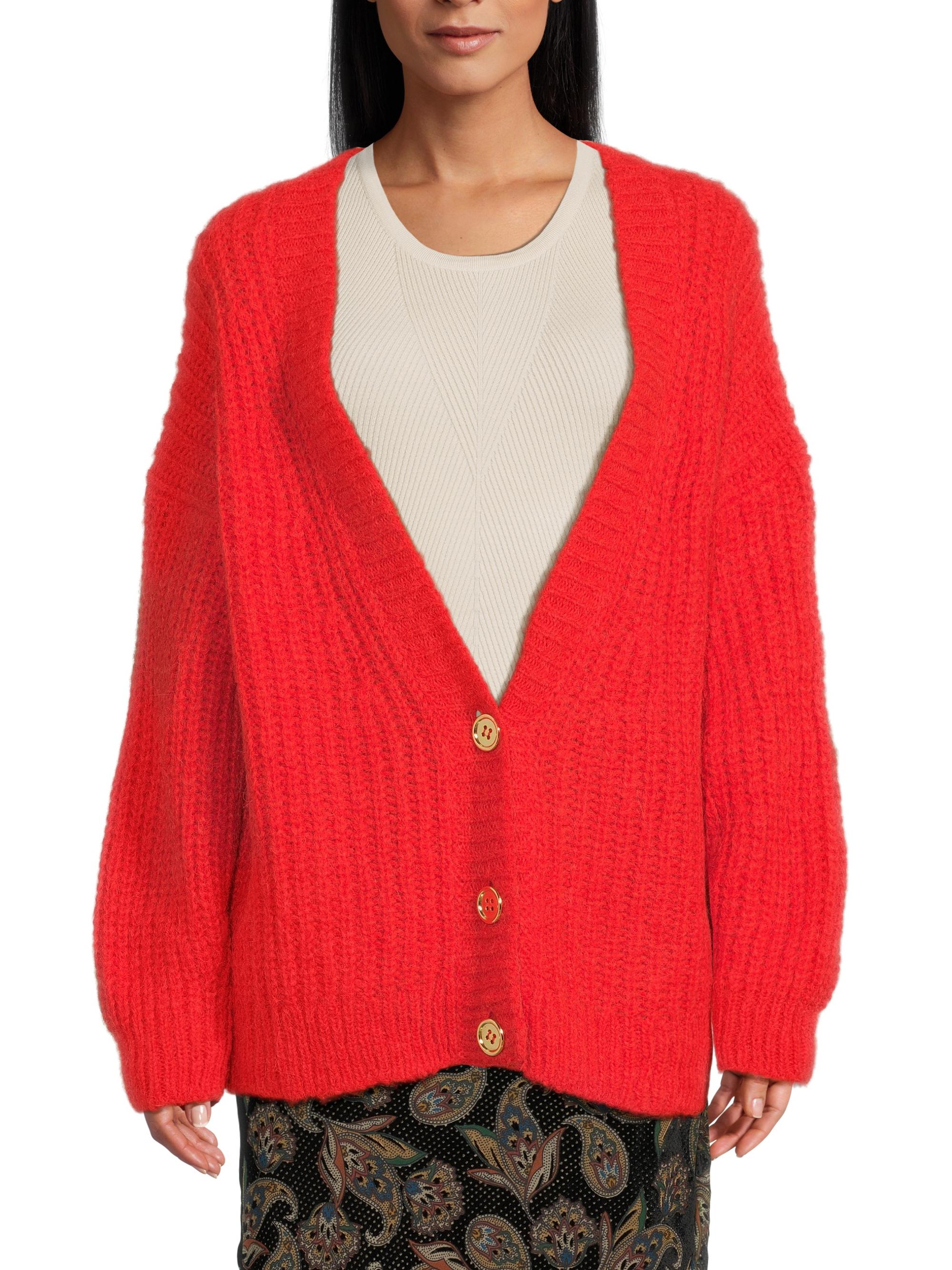 Click here for ba & sh Womens Pull Baba Alpaca-Blend Cardigan - R... prices