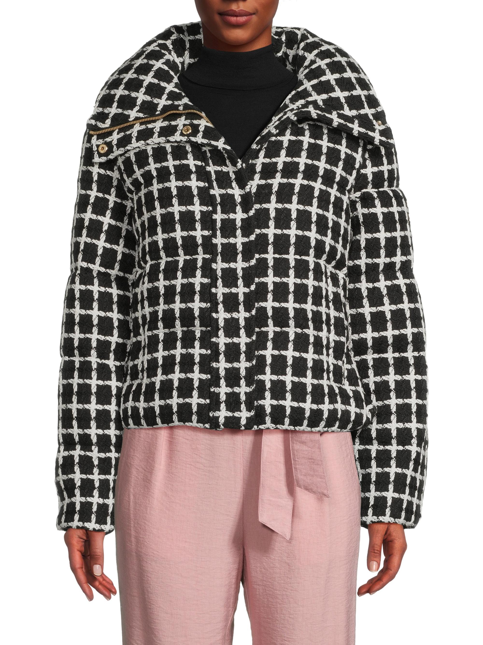 Click here for Bcbgeneration Womens Missy Short Textured Check Ja... prices