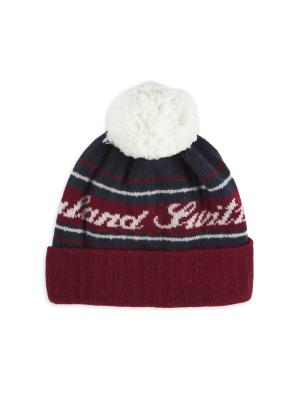 Bally Pom-Pom Rib-Knit Cashmere Beanie on SALE | Saks OFF 5TH