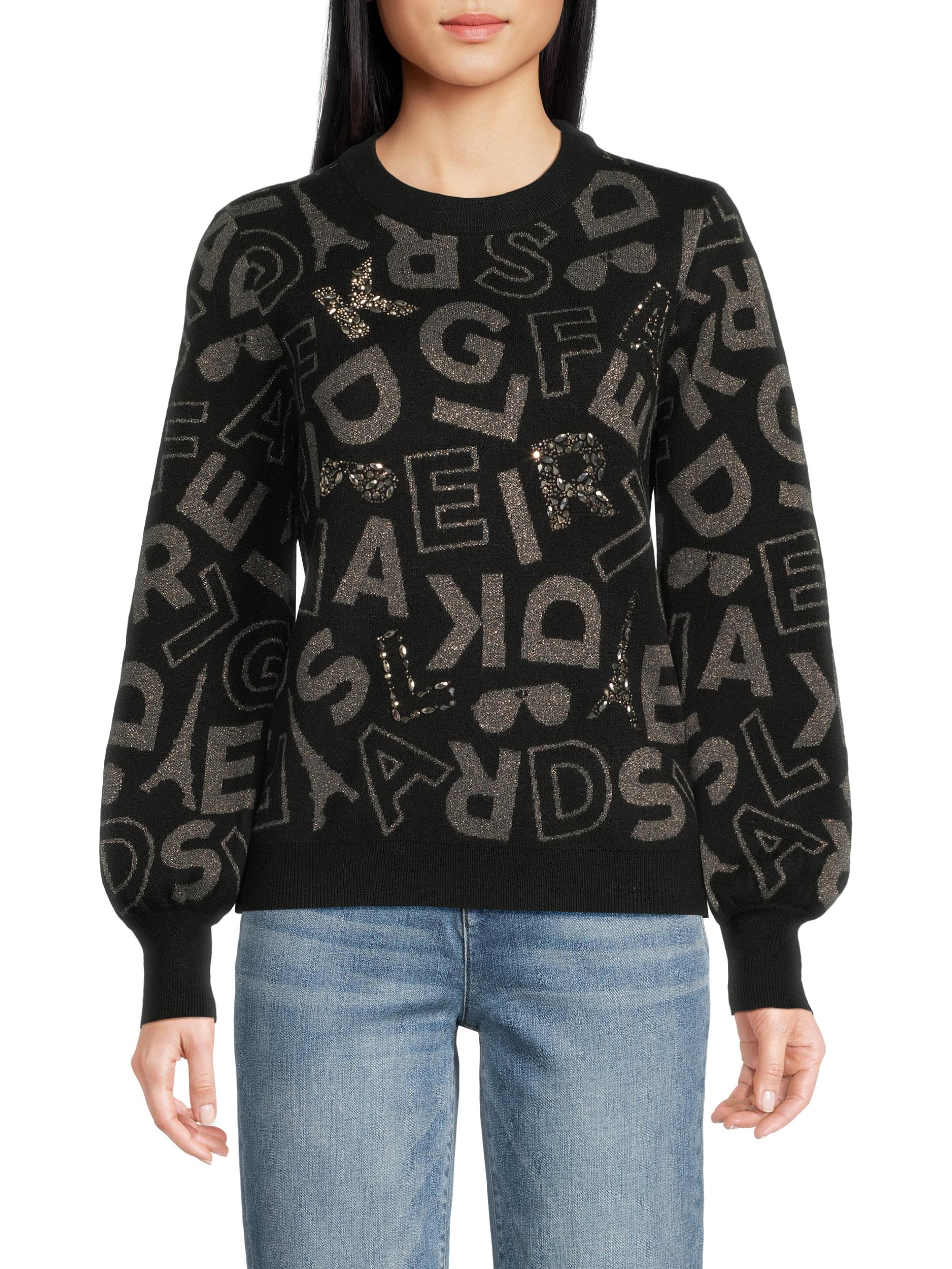 Click here for Karl Lagerfeld Paris Womens Sequin-Embellished Log... prices