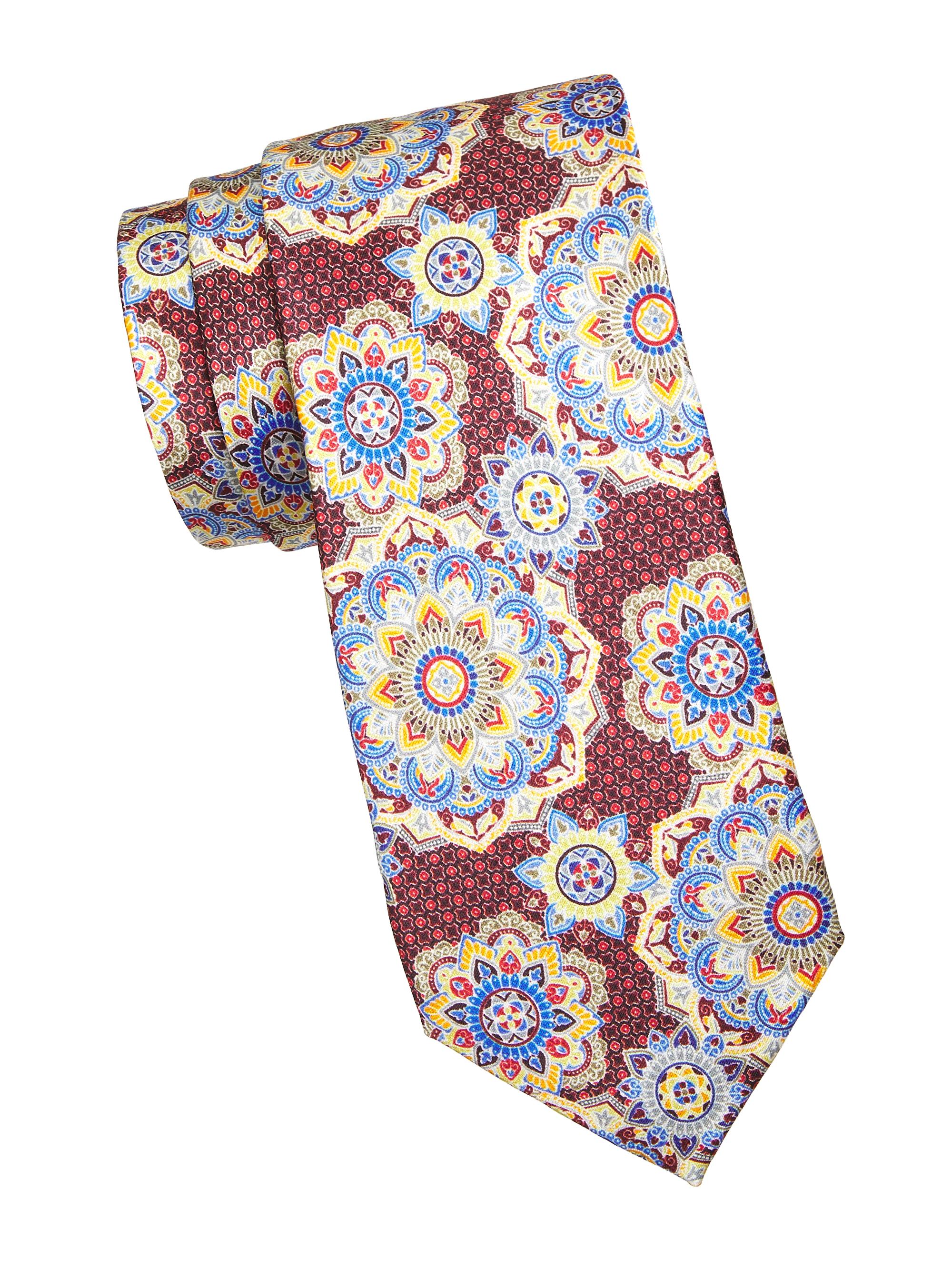 Click here for Robert Graham Mens Mixed Print Tie - Red prices