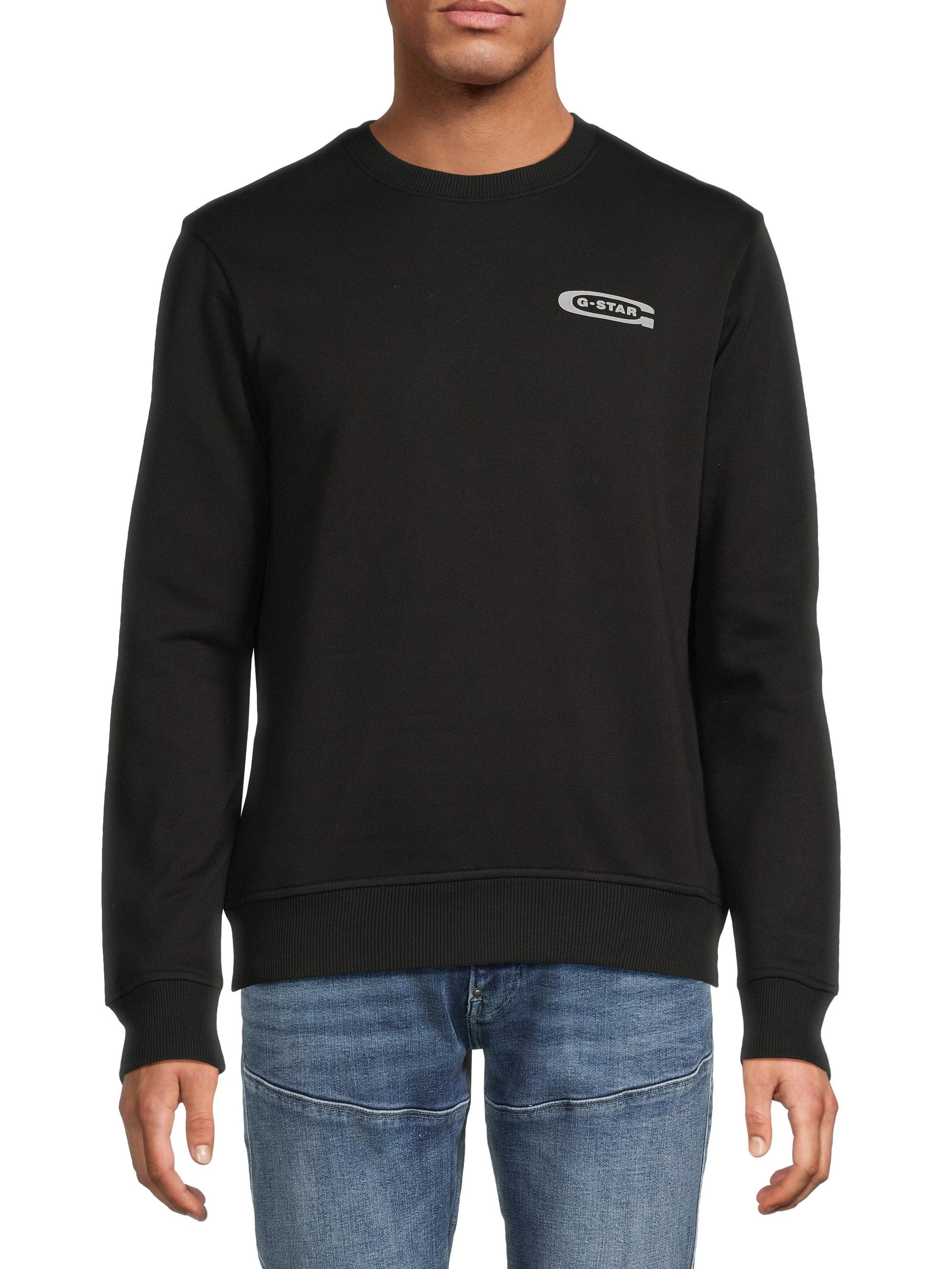 Click here for G-Star Mens Logo Cotton-Blend Sweatshirt - Black -... prices