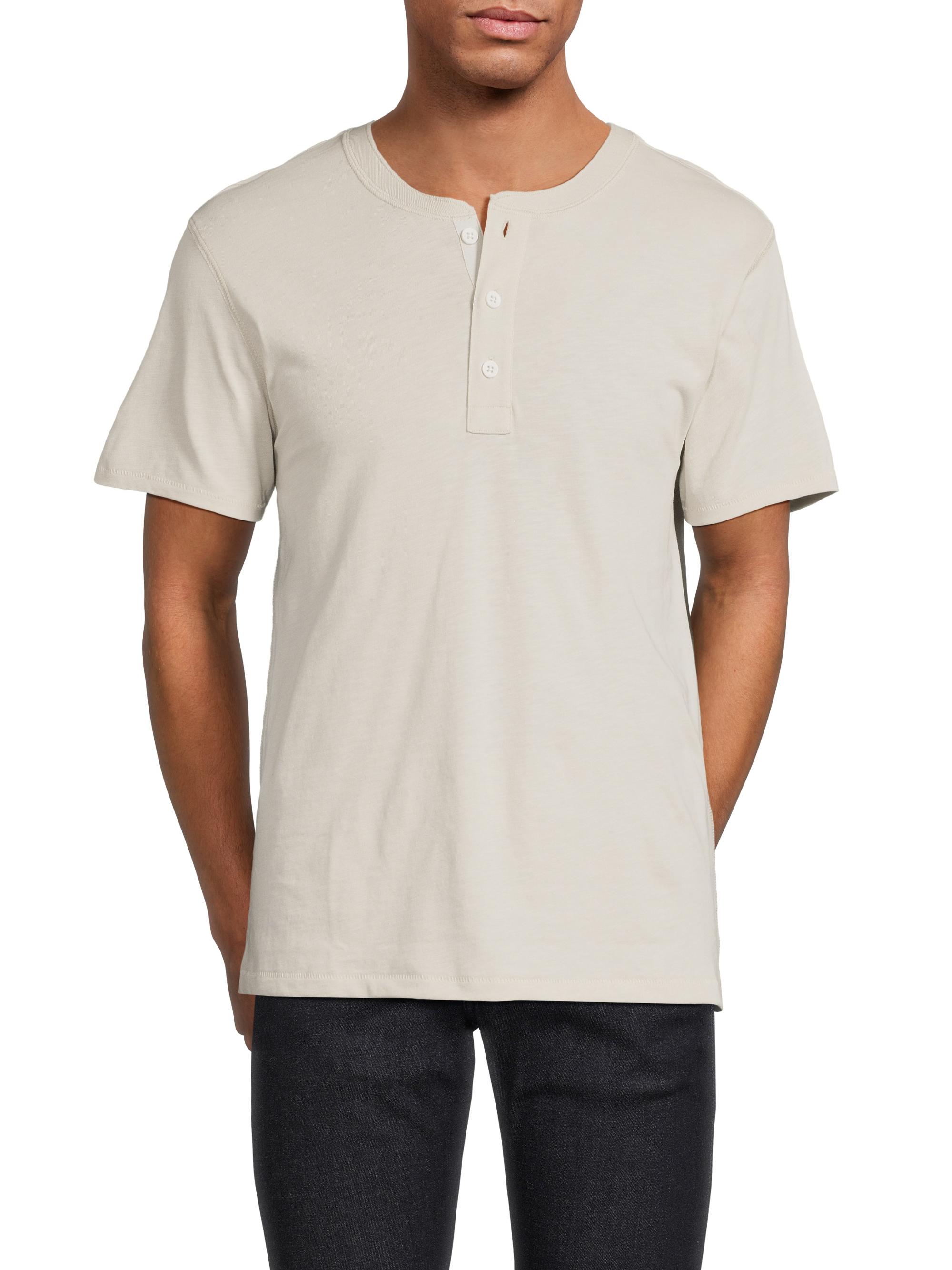 Click here for Rag & Bone Mens Classic Slub Cotton Henley - Luna... prices