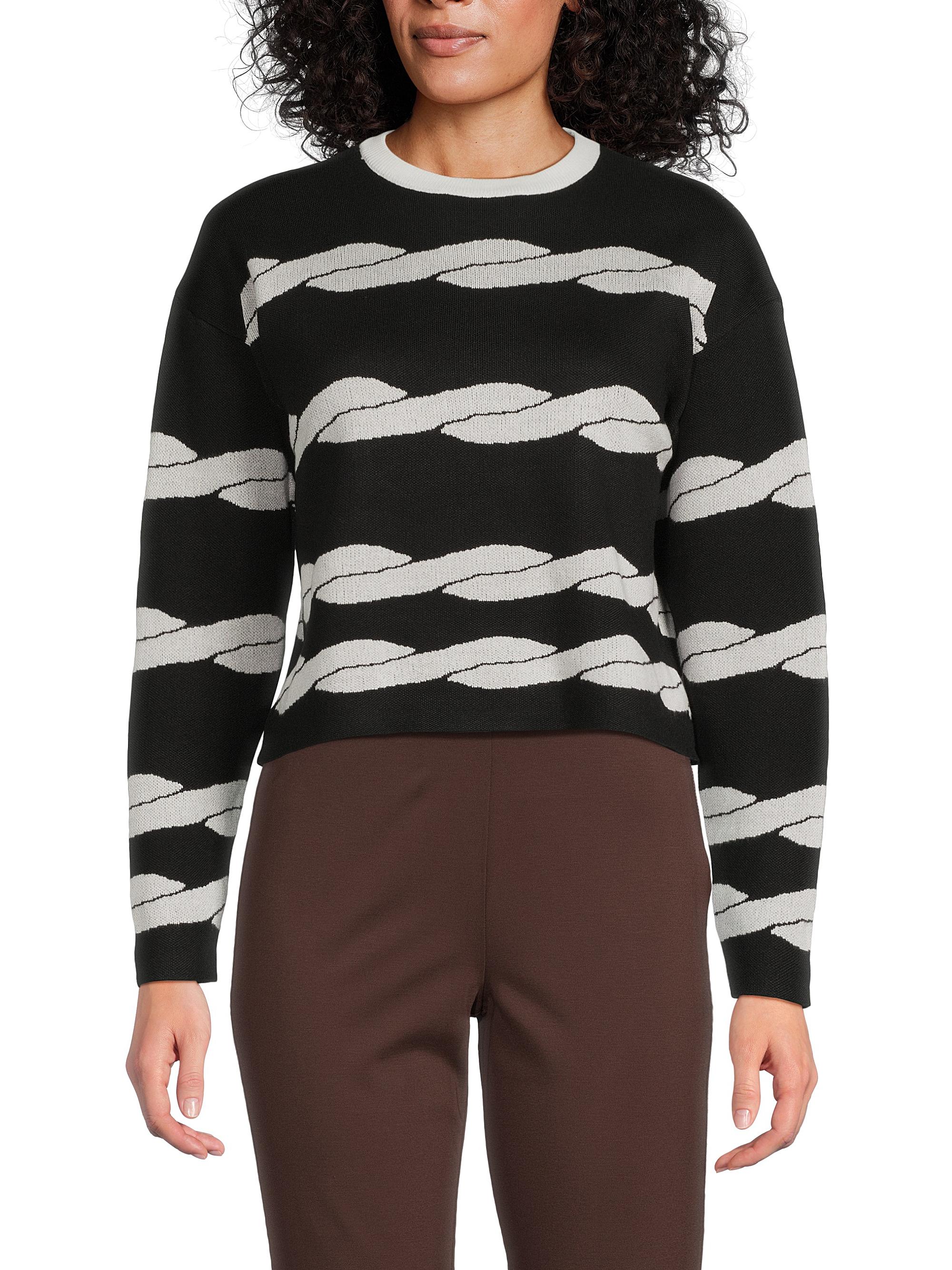 Click here for AK Collection by Yal Womens Printed Cropped Sweate... prices