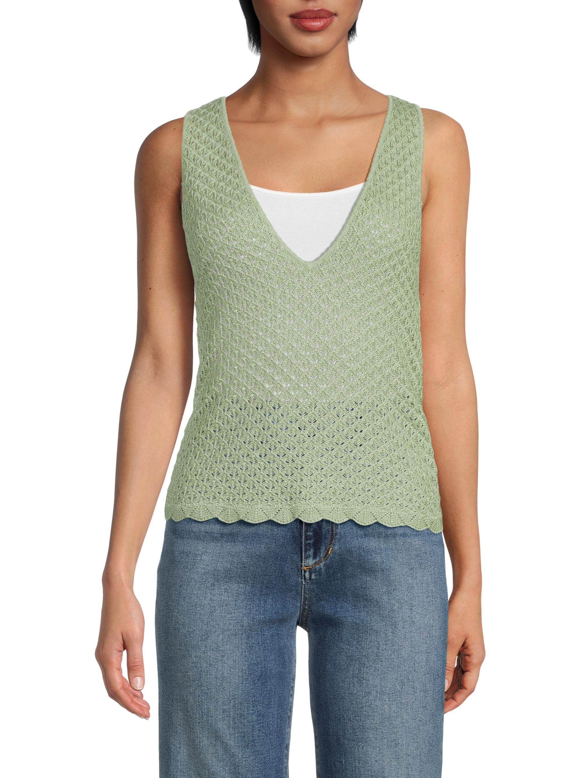 Click here for Alice + Olivia Womens Annalise Pointelle Knit Tank... prices