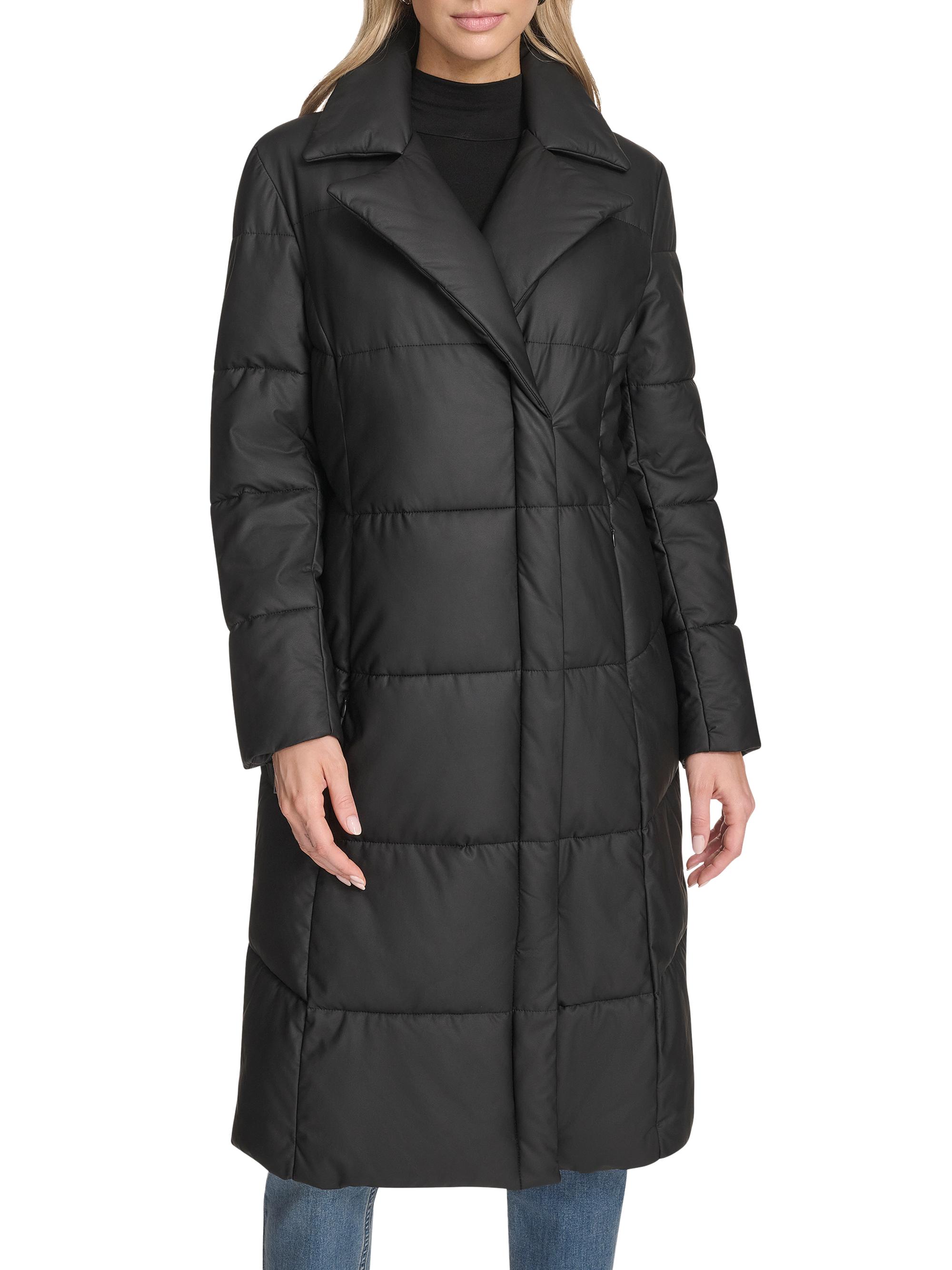 Click here for Andrew Marc Womens Farren Quilted Faux Leather Puf... prices