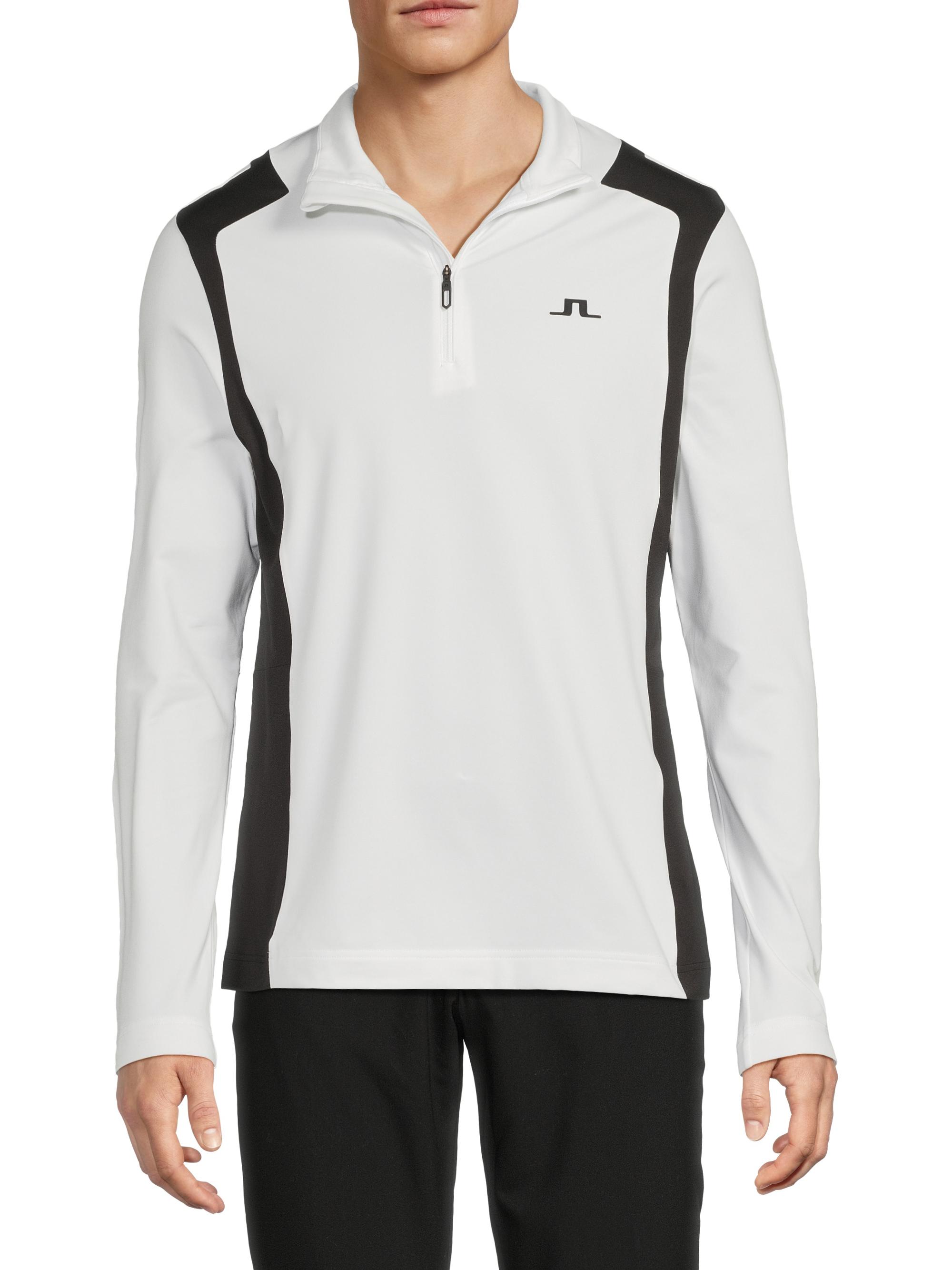 Click here for J. Lindeberg Mens Lukas Logo Colorblocked Pullover... prices