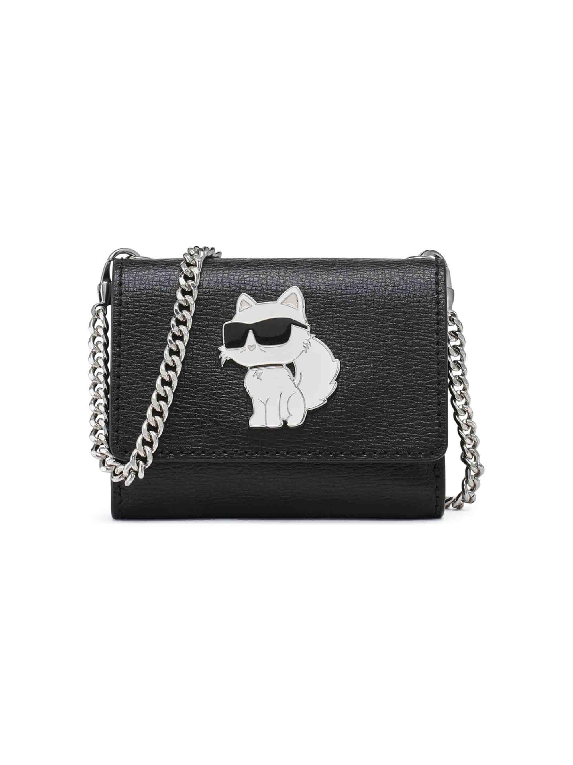 Click here for Karl Lagerfeld Paris Chain Wallet - White  Black 2 prices