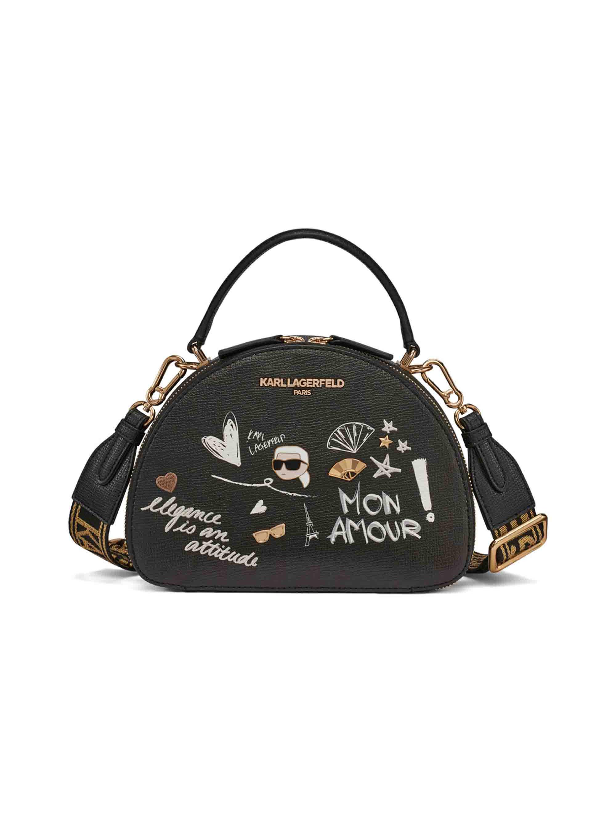 Click here for Karl Lagerfeld Paris Womens Bellamy Printed Crossb... prices