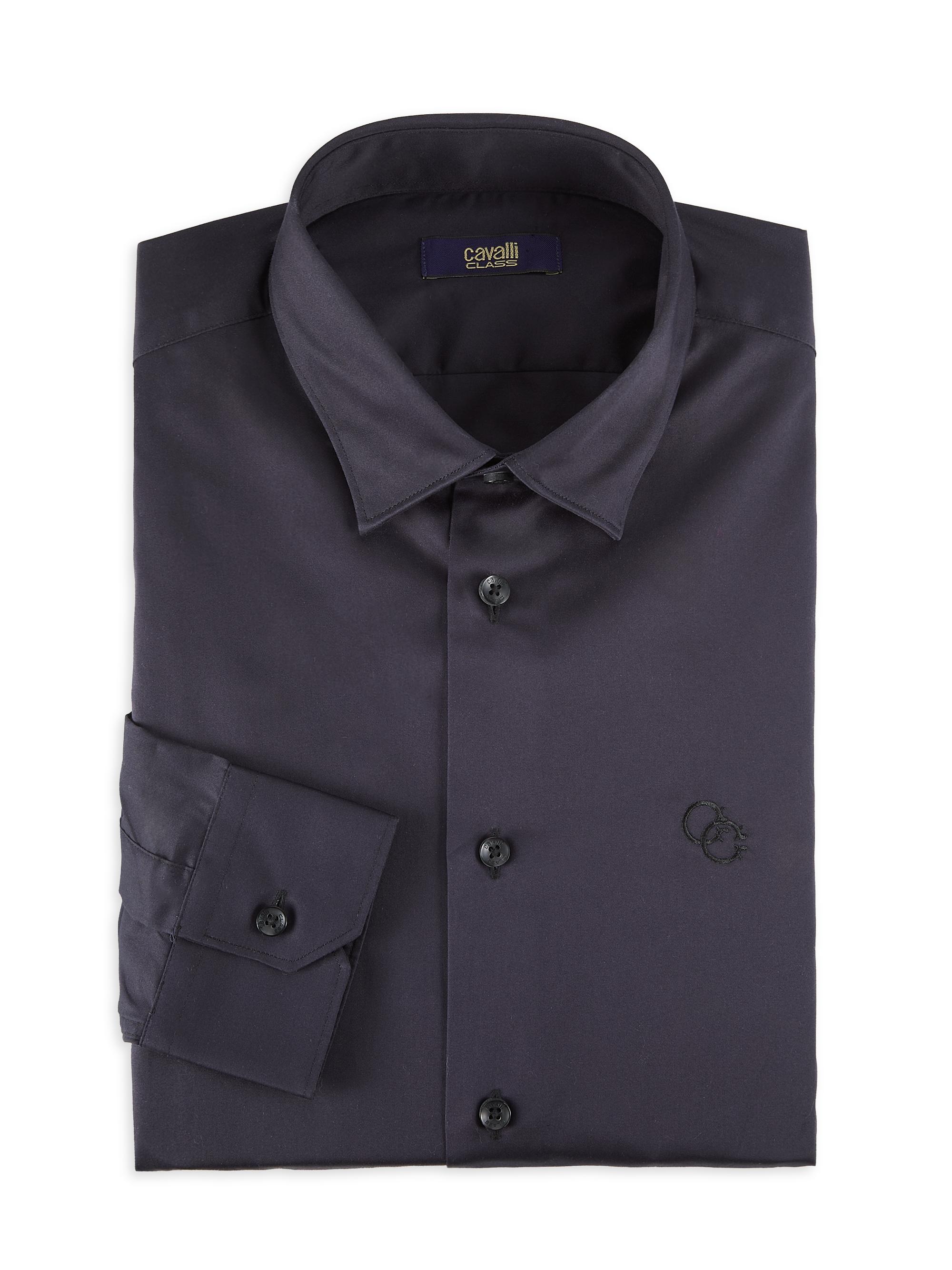 Click here for Cavalli Class by Roberto Cavalli Mens Slim-Fit Log... prices