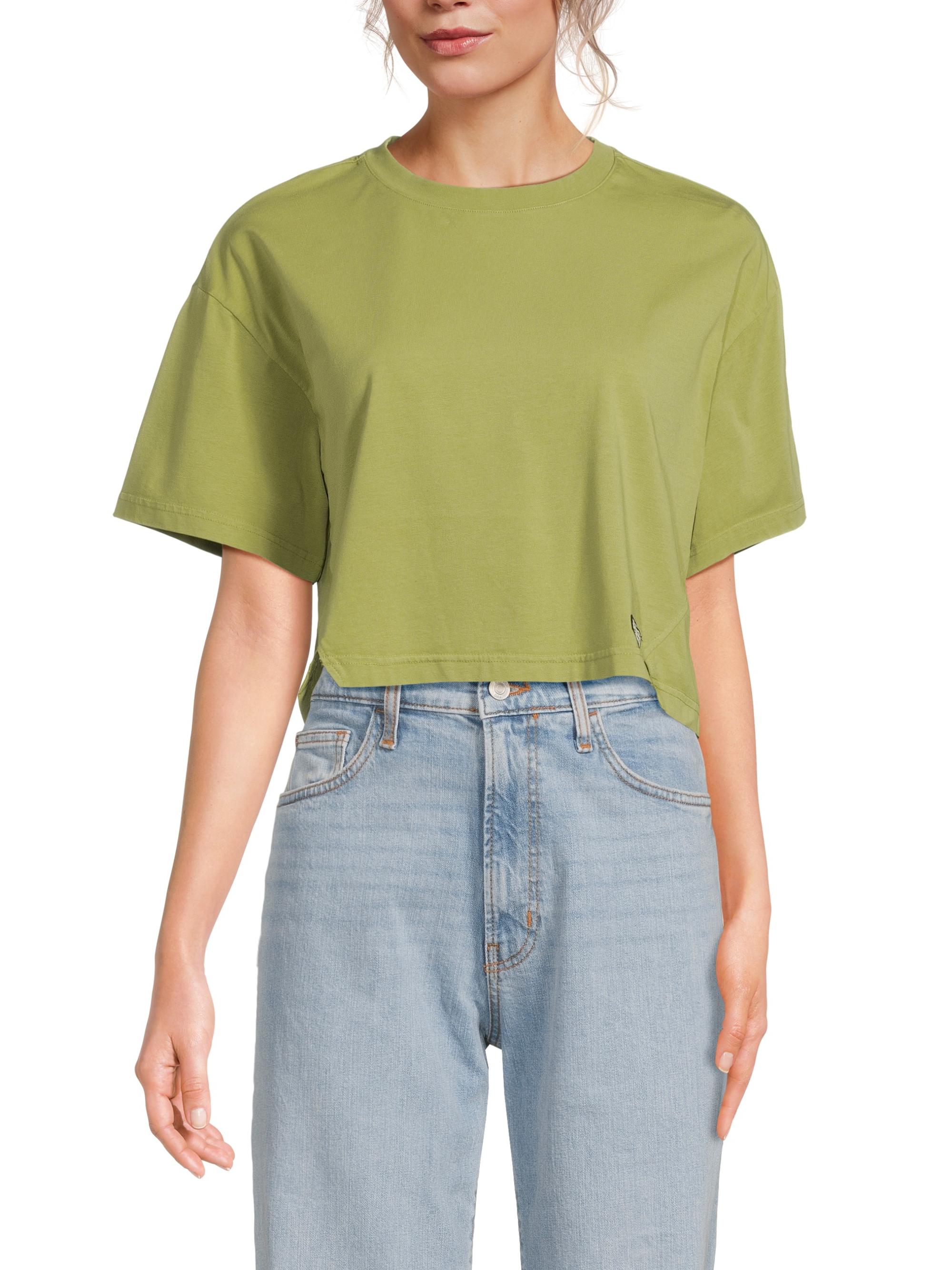 Click here for Hudson Jeans Womens Cropped Cotton-Blend T-Shirt -... prices