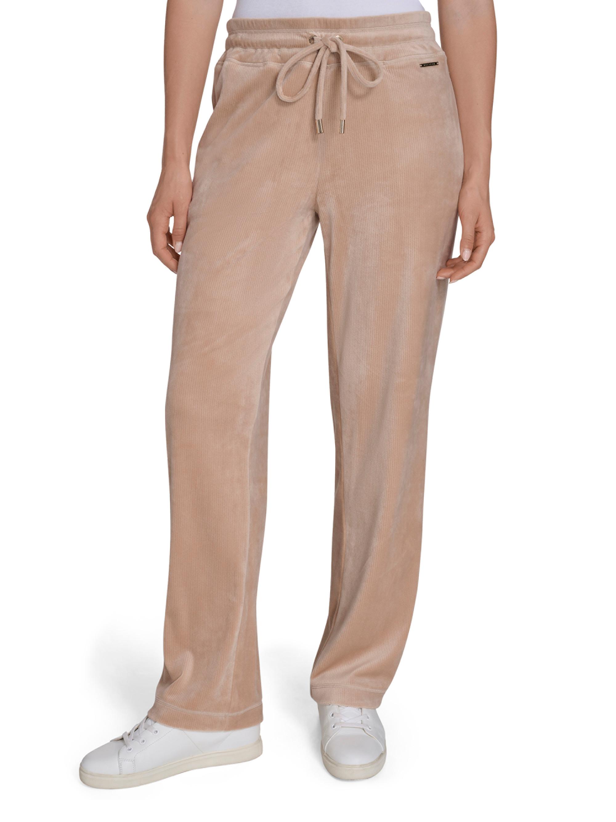 Click here for Halston Womens Velvet Wide-Leg Pants - Honey - Siz... prices