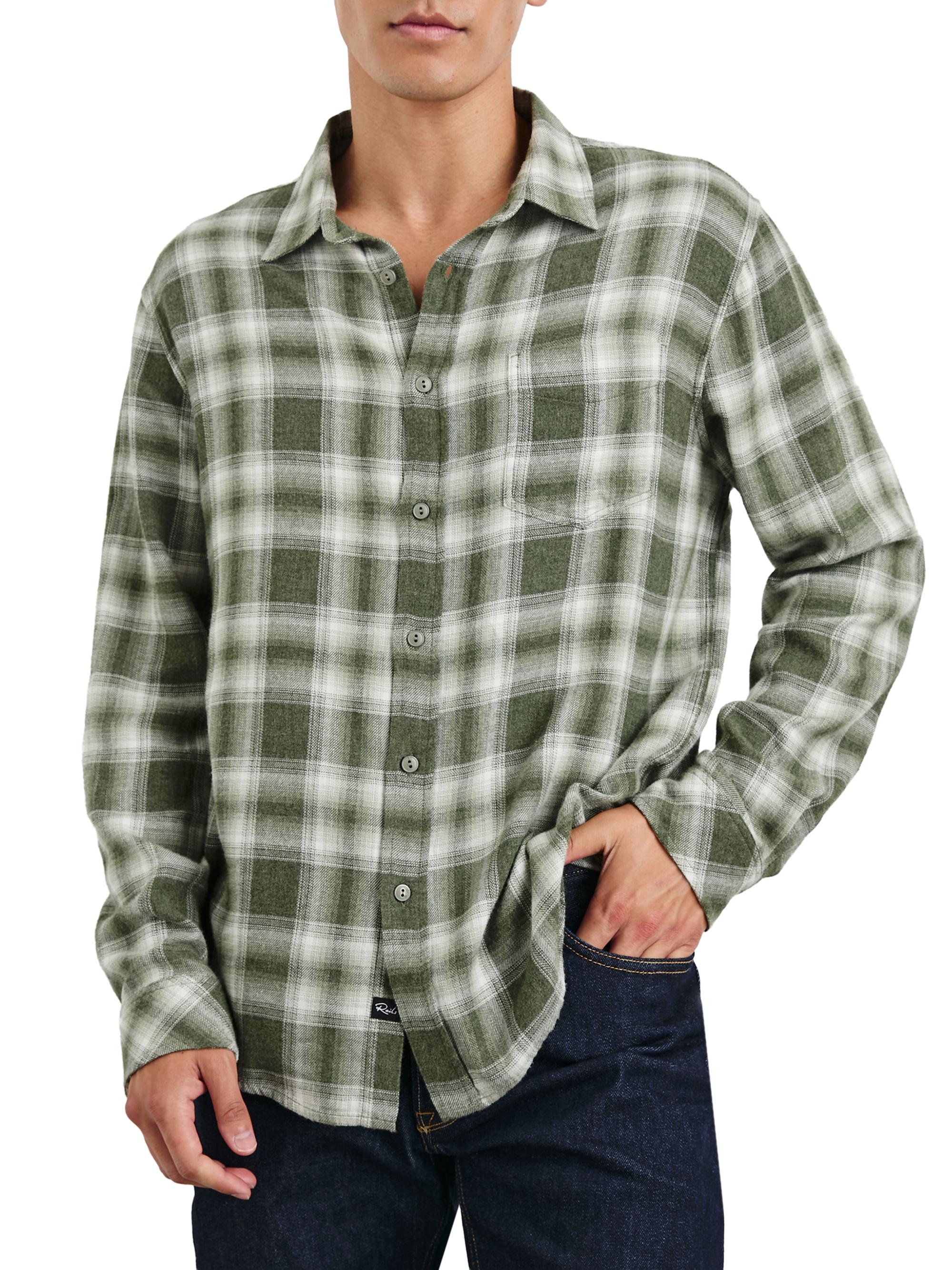 Click here for Rails Mens Lennox Plaid Cotton-Blend Shirt - Deep... prices