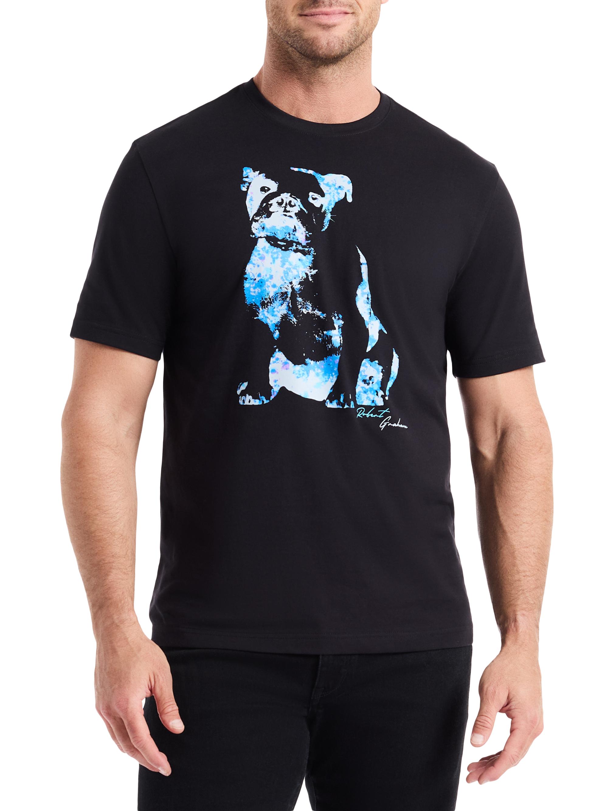 Click here for Robert Graham Mens Graphic Cotton T-Shirt - Black... prices