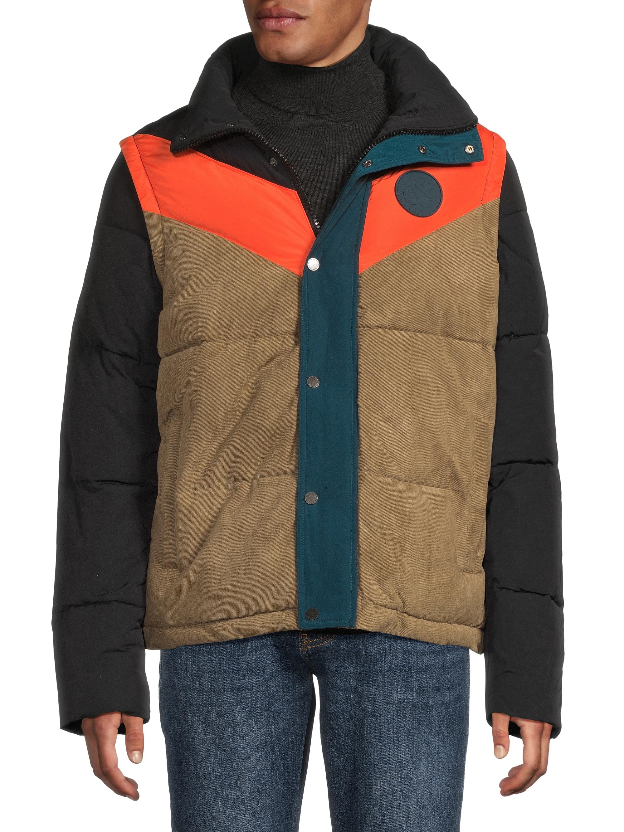Click here for Scotch & Soda Mens Nelleke Colorblock Puffer Jacke... prices