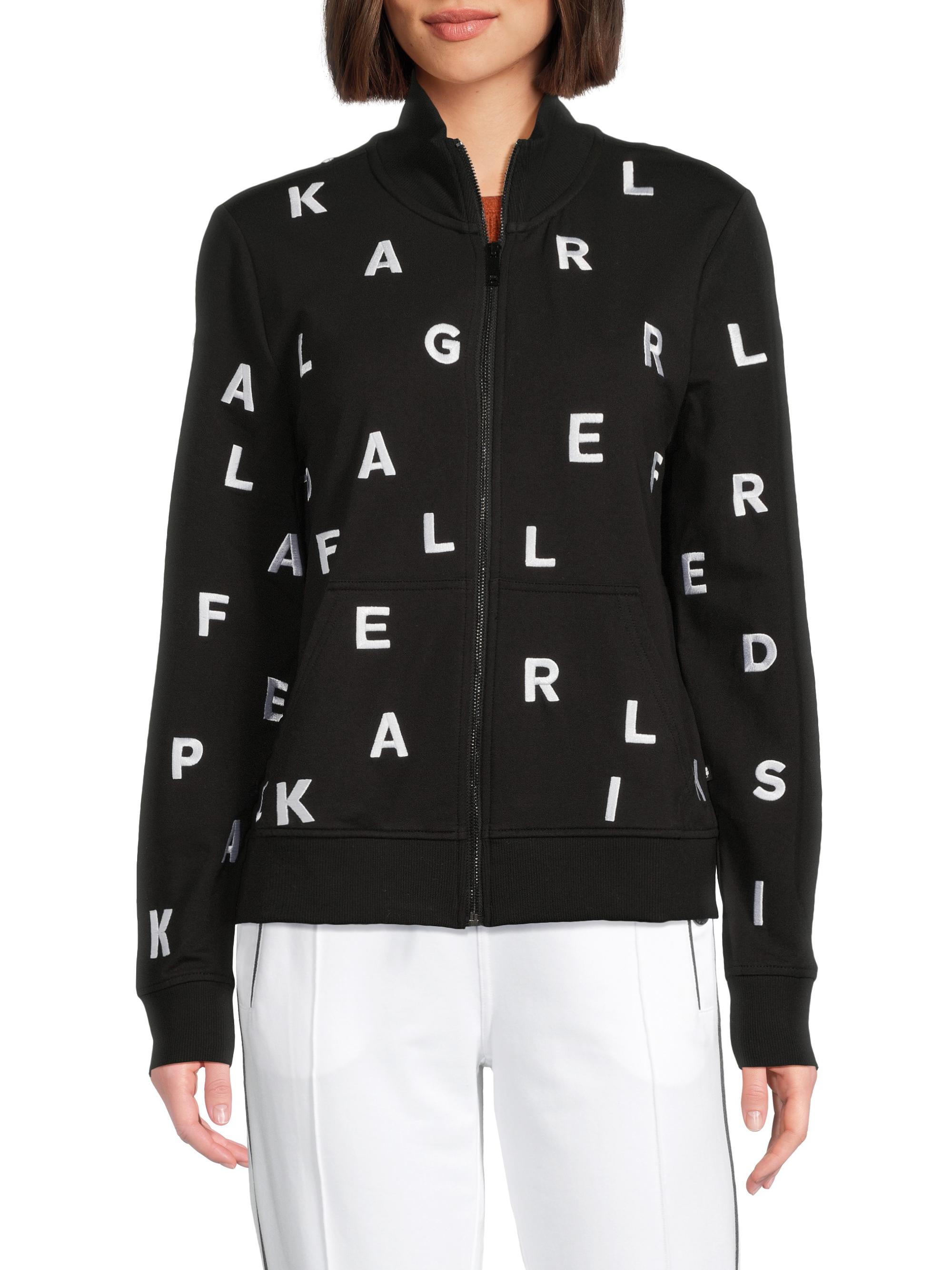 Click here for Karl Lagerfeld Paris Womens Logo Detail Long Sleev... prices