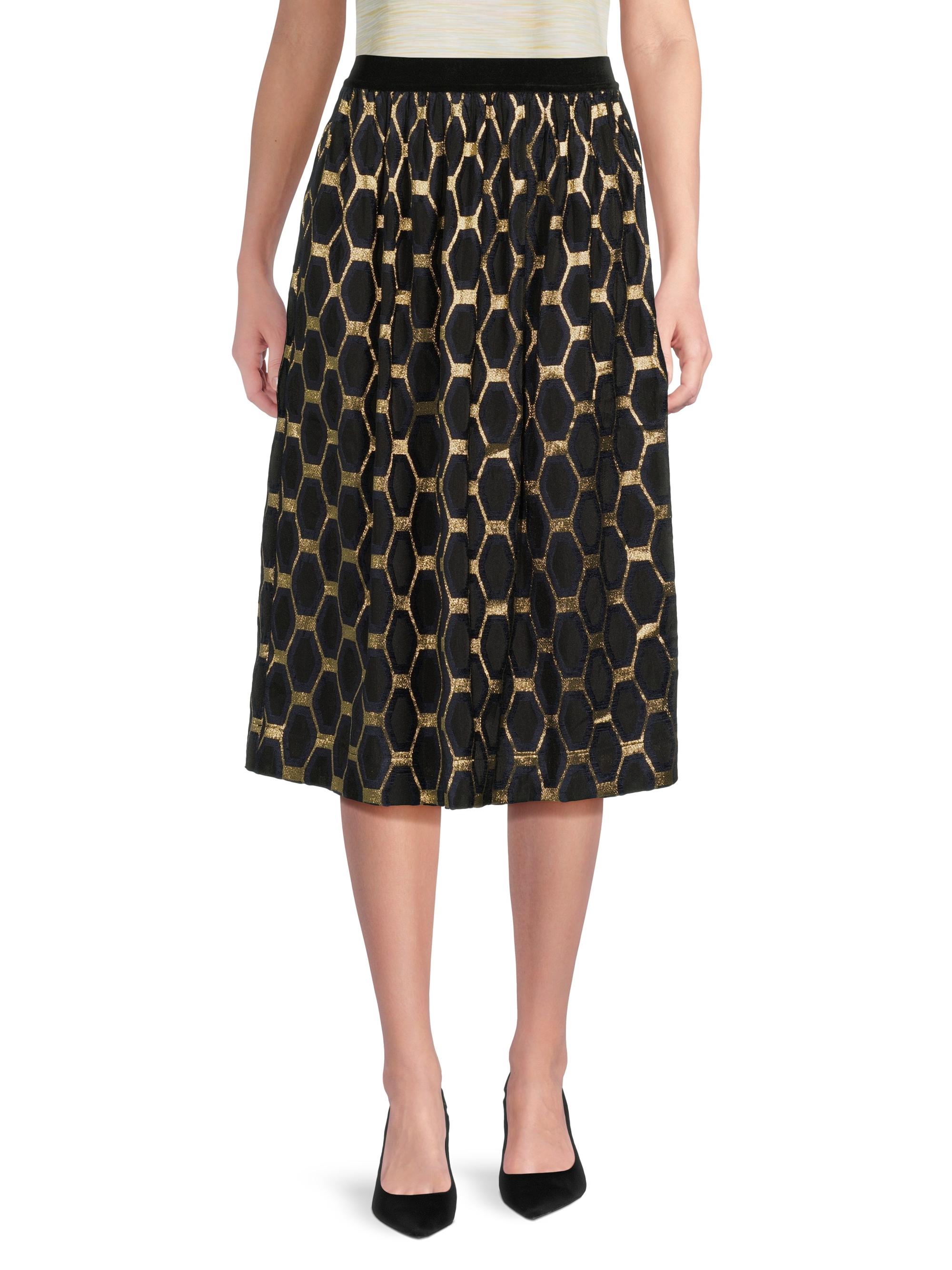 Click here for J. Mclaughlin Womens Wylde Honeycomb Printed Midi-... prices