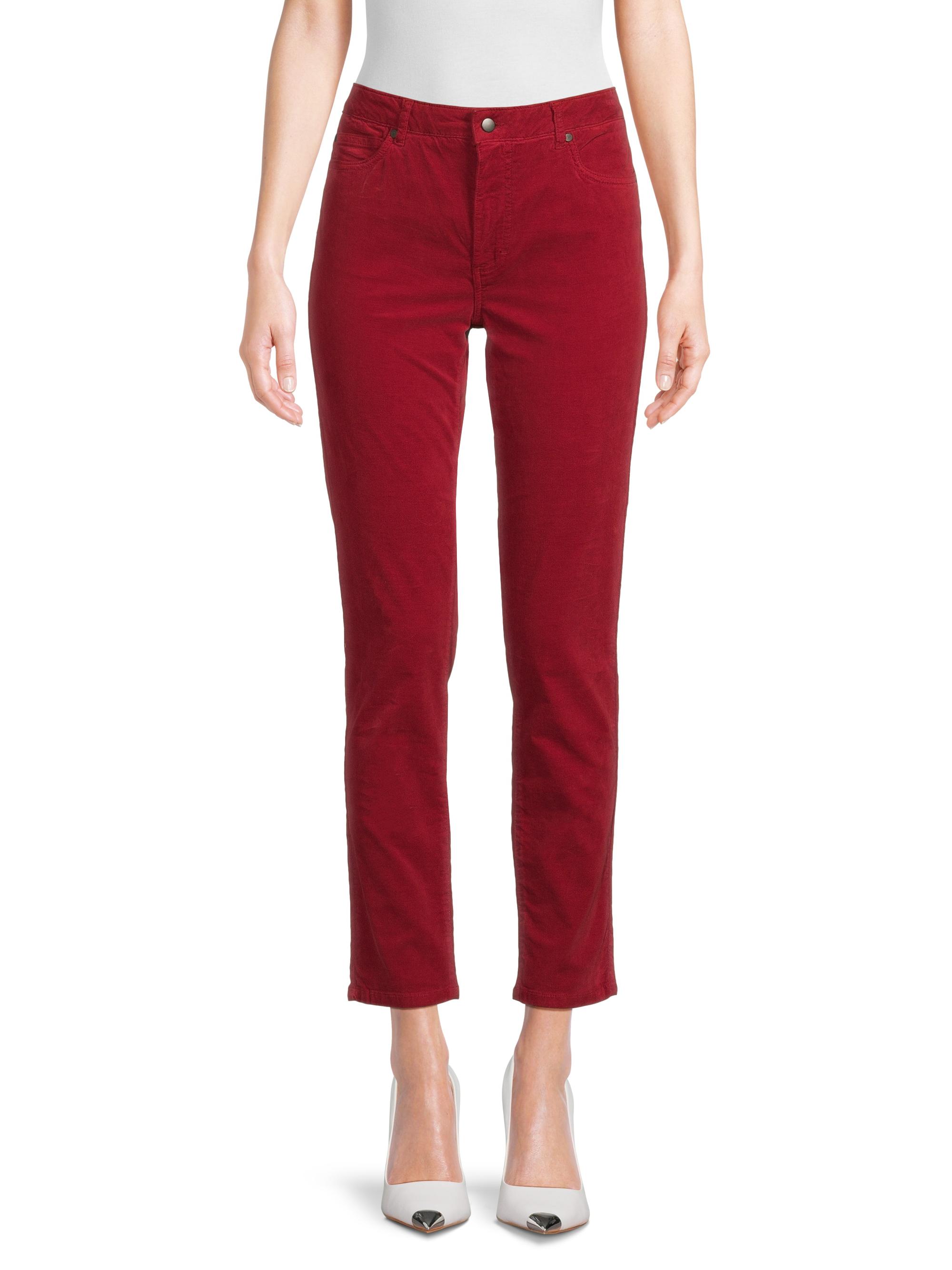 Click here for J. Mclaughlin Womens Watson Holiday Red Corduroy P... prices