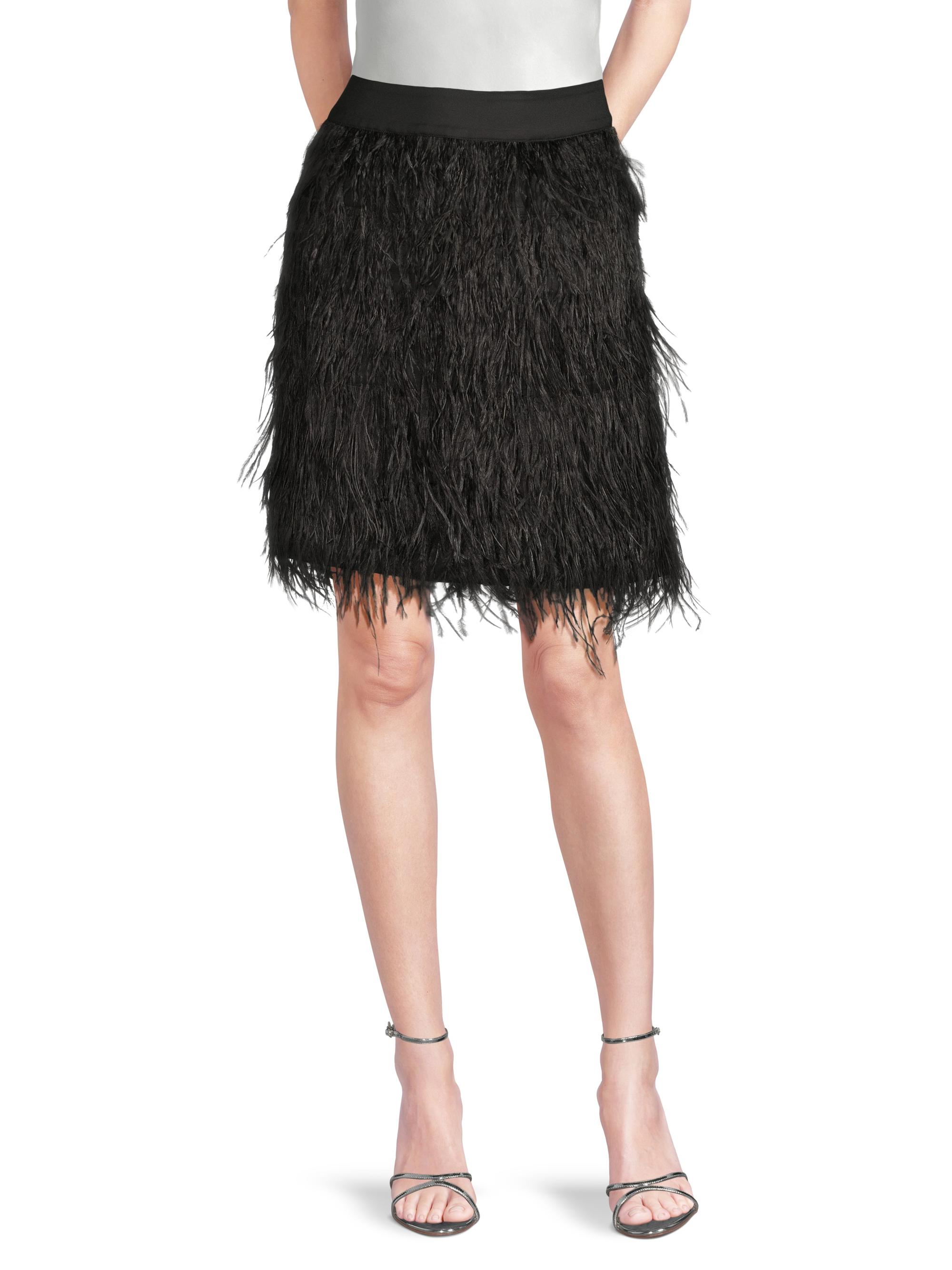 Click here for J. Mclaughlin Womens Feather Mini Skirt - Black -... prices