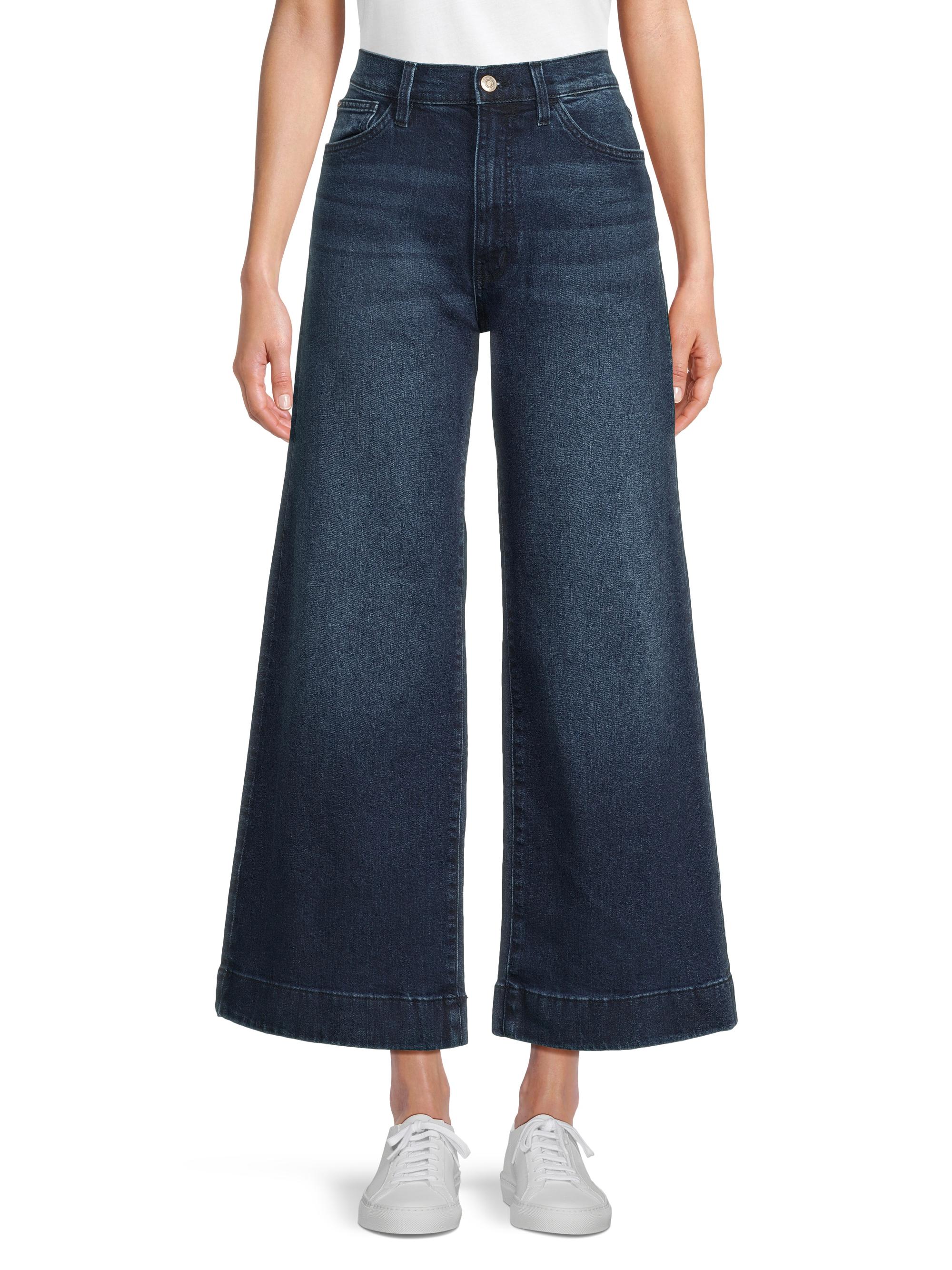 Click here for Hudson Jeans Womens Jolene Dark Wash Wide-Leg Jean... prices