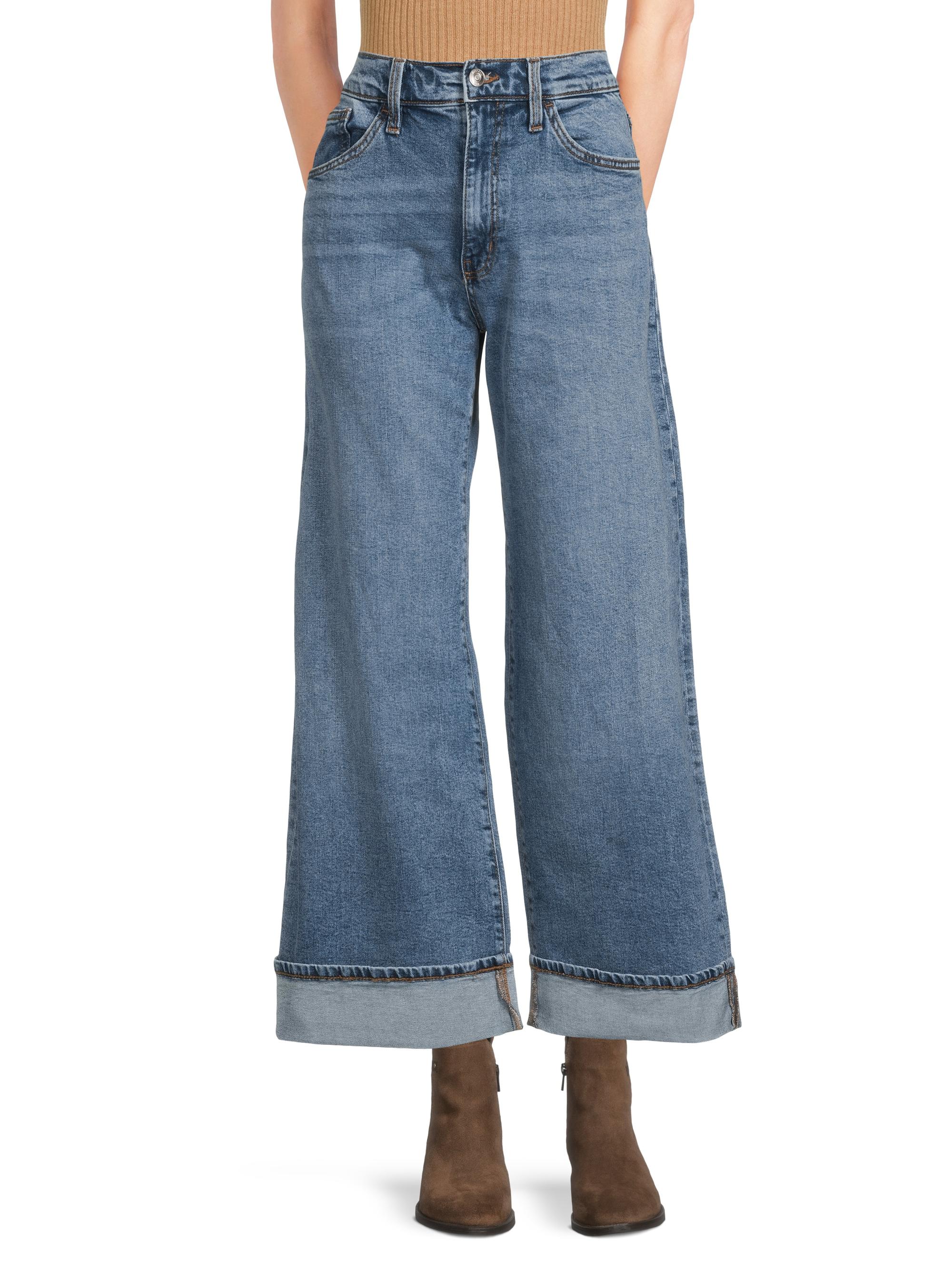 Click here for Hudson Jeans Womens Jolene Wide-Leg Cuffed Jeans -... prices