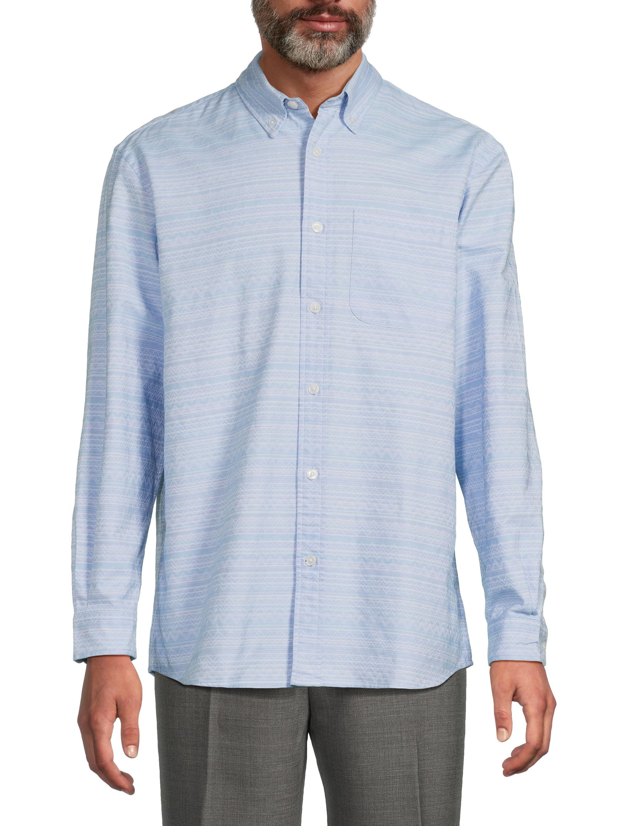 Click here for M Missoni Mens Zigzag Pattern Cotton Button-Front... prices