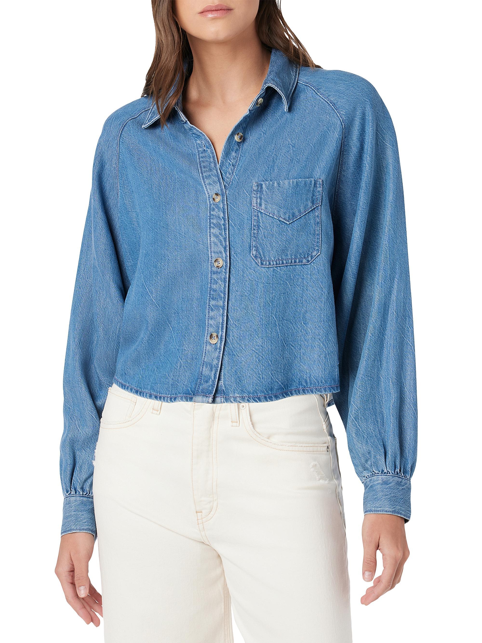 Click here for Hudson Jeans Womens Chambray Shirt - Carnival - Si... prices