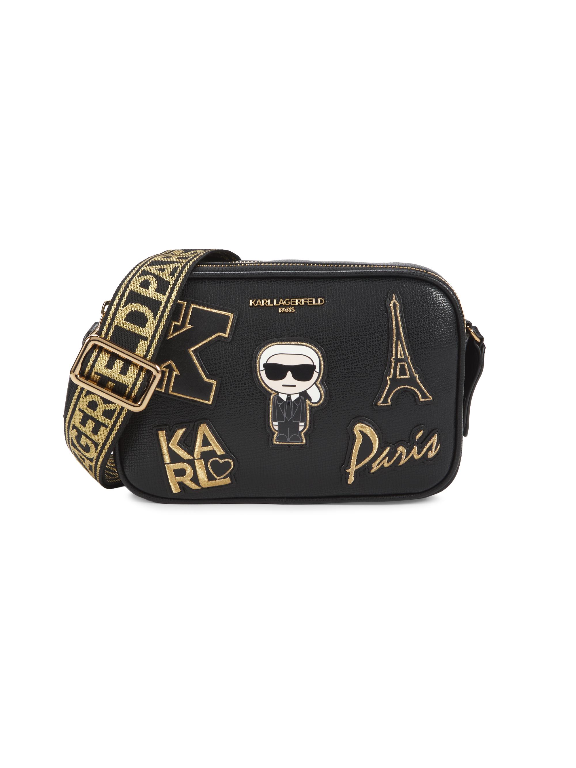 Click here for Karl Lagerfeld Paris Maybelle Crossbody Bag - Blac... prices