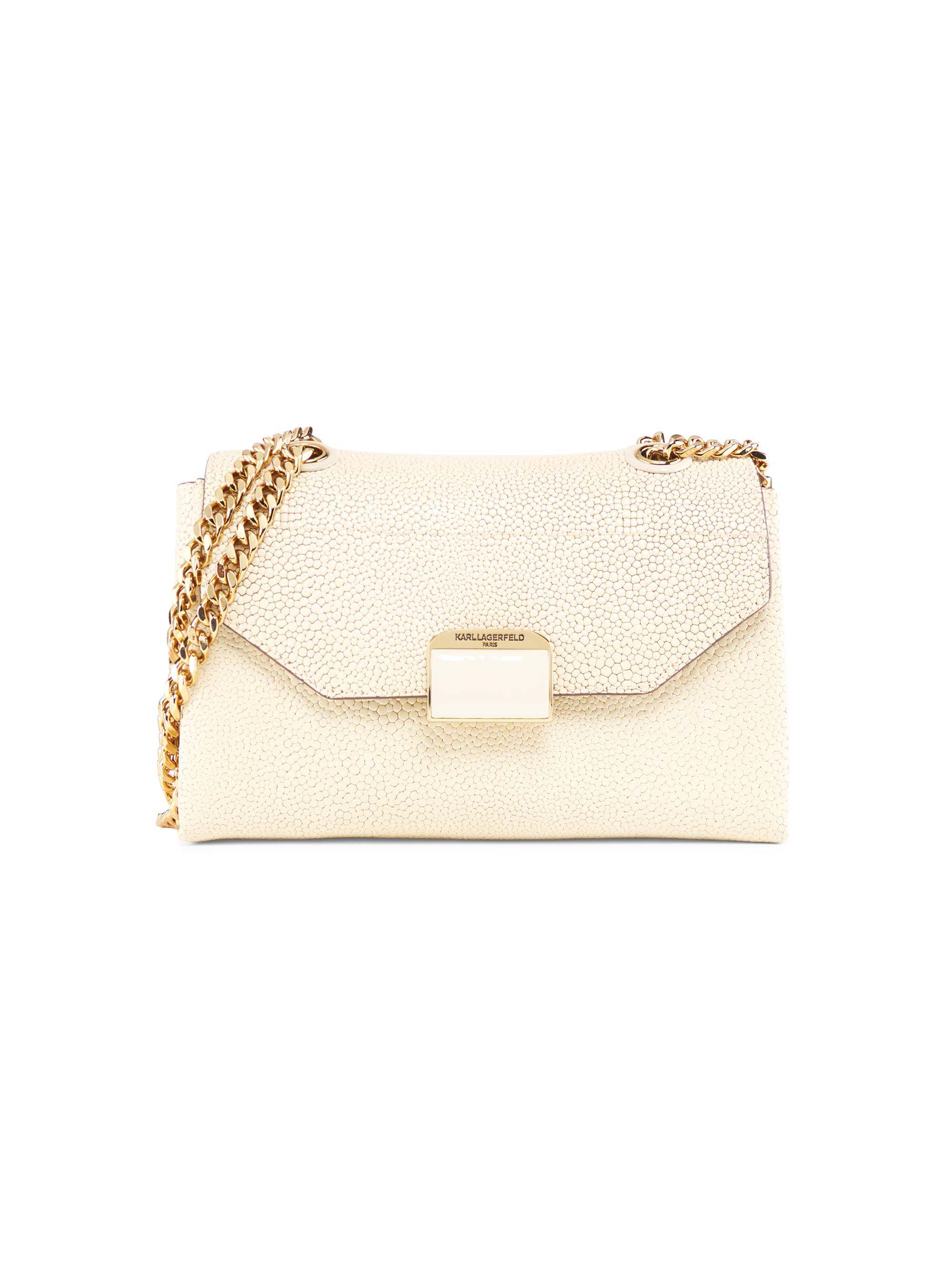 Click here for Karl Lagerfeld Paris Womens Liana Leather Shoulder... prices